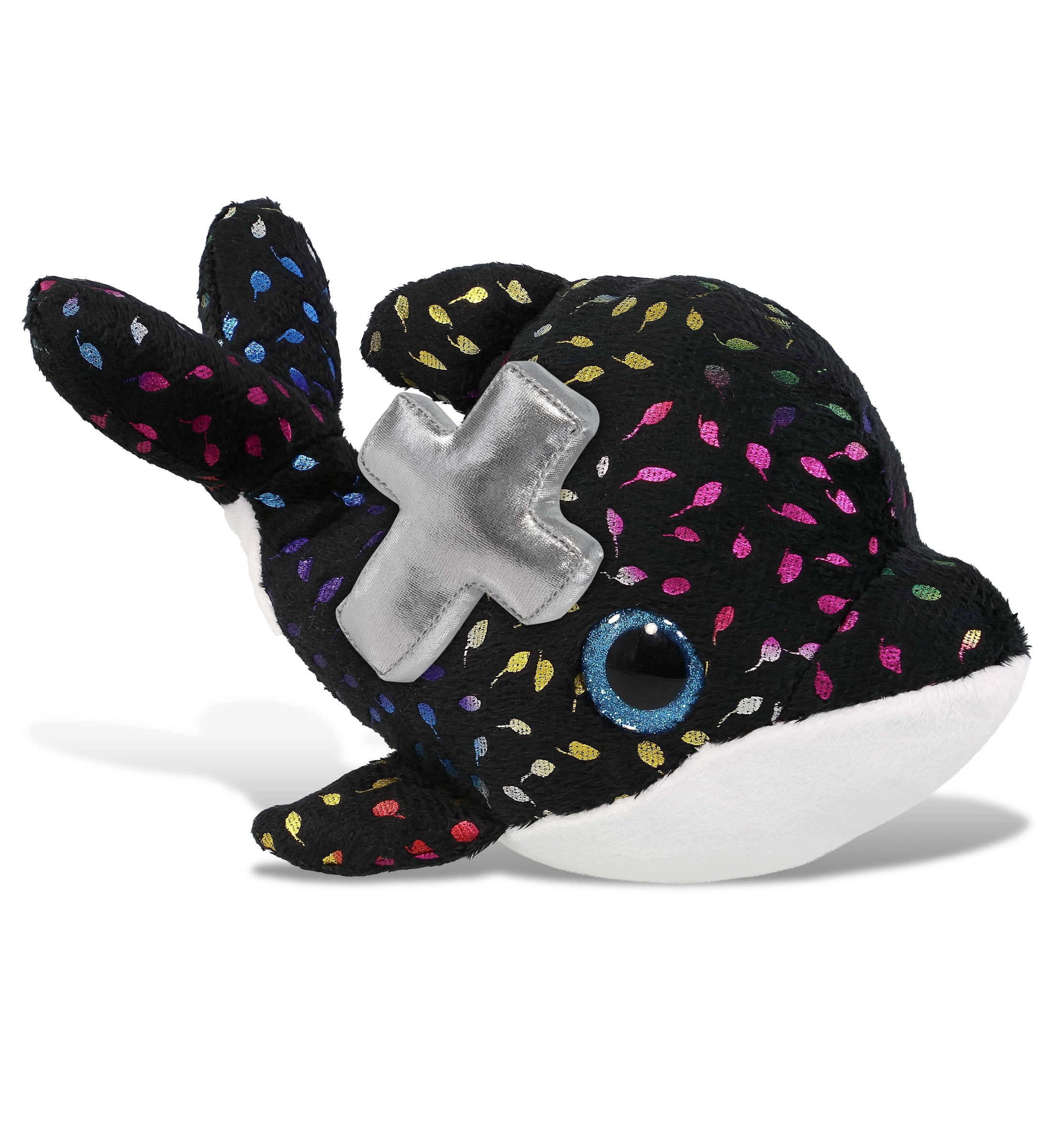 DolliBu Big Eye Orca Whale Stuffed Animal with Silver Cross Plush ...