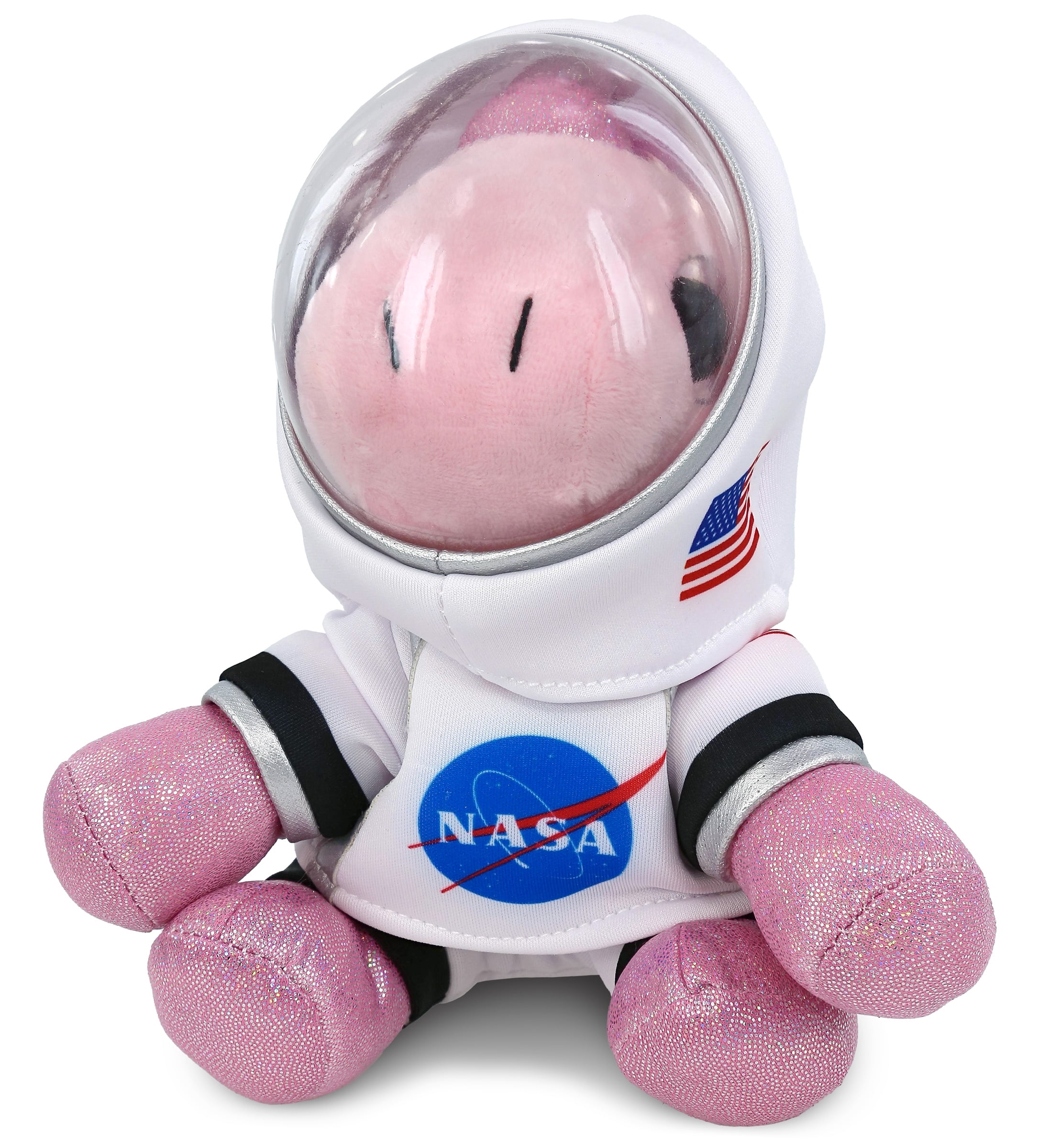 DolliBu Big Eye Pink Unicorn Astronaut Plush Toy - Super Soft Fantasy ...