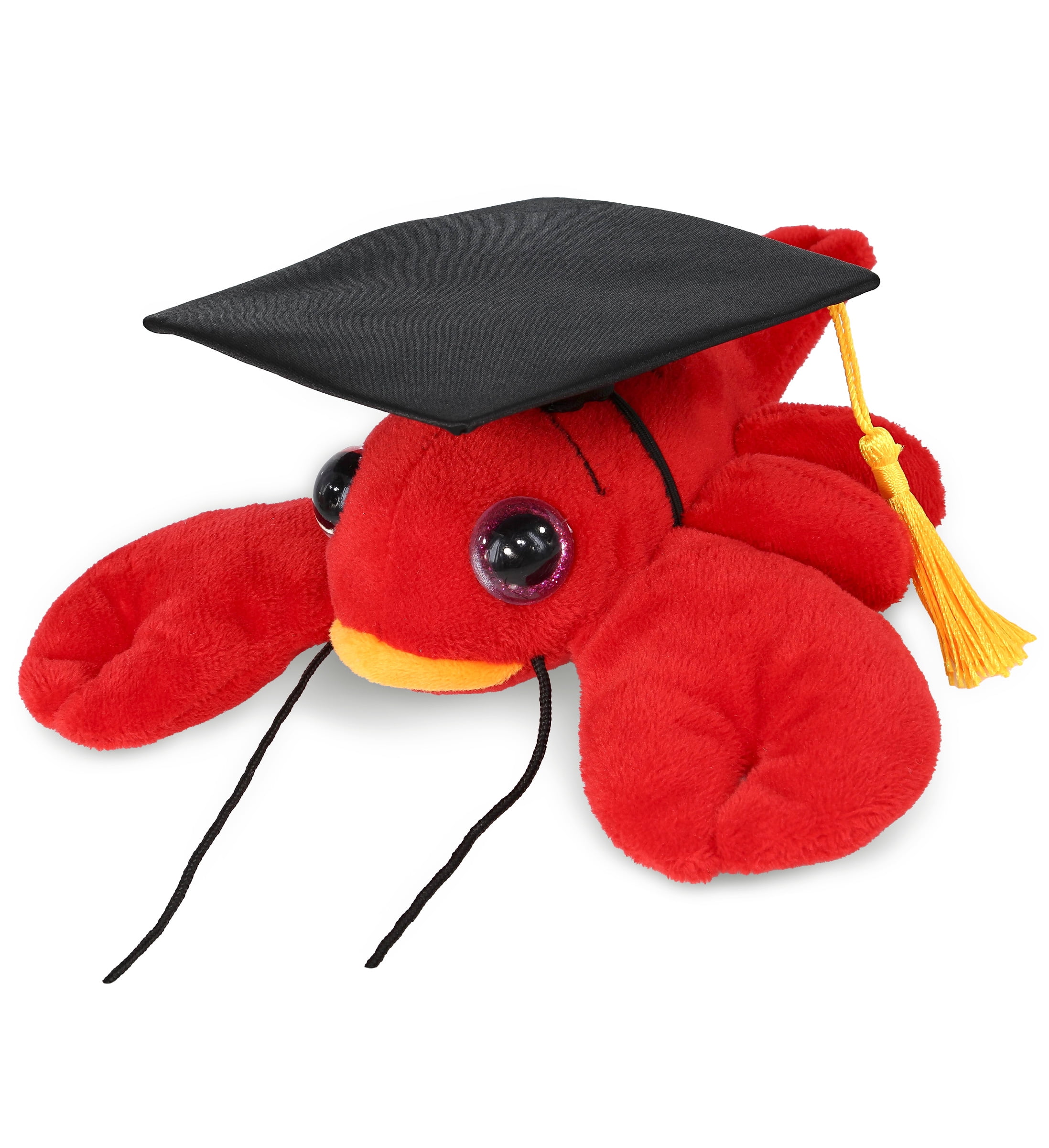 DolliBu Big Eye Red Lobster Graduation Plush Toy - Super Soft Plush ...
