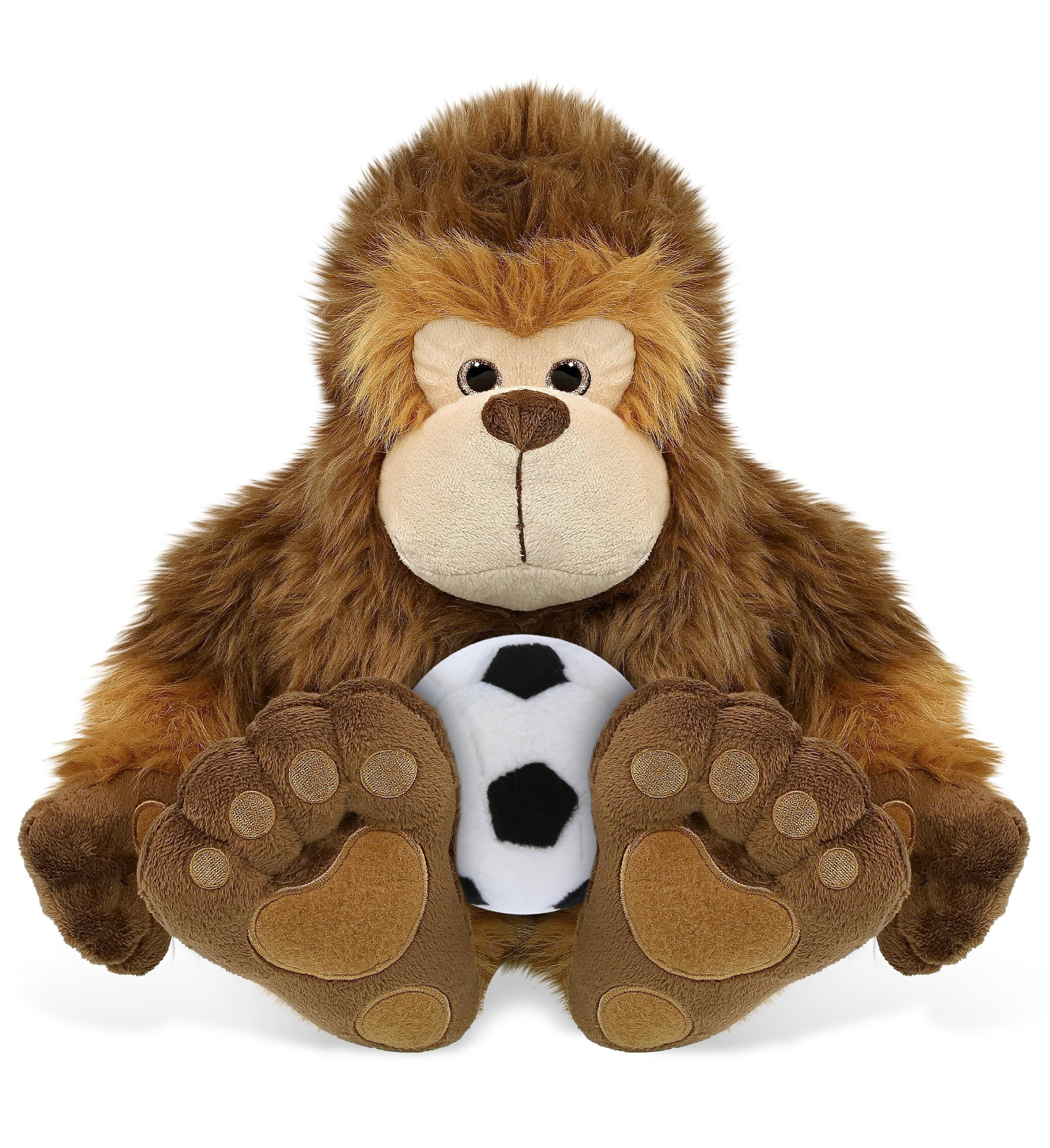DolliBu Big Foot Stuffed Animal with Soccer Ball Plush - Soft and ...