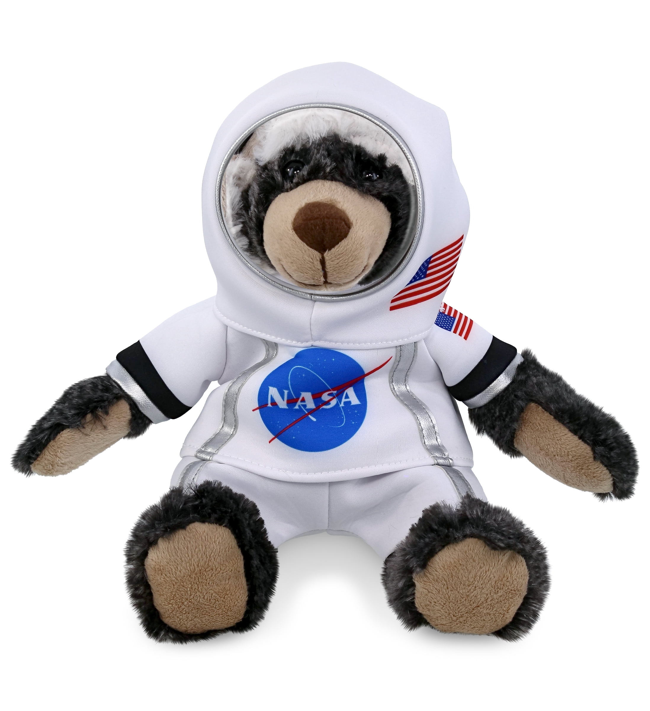 DolliBu Black Bear with Clothes Astronaut Plush Toy - Super Soft Wild ...