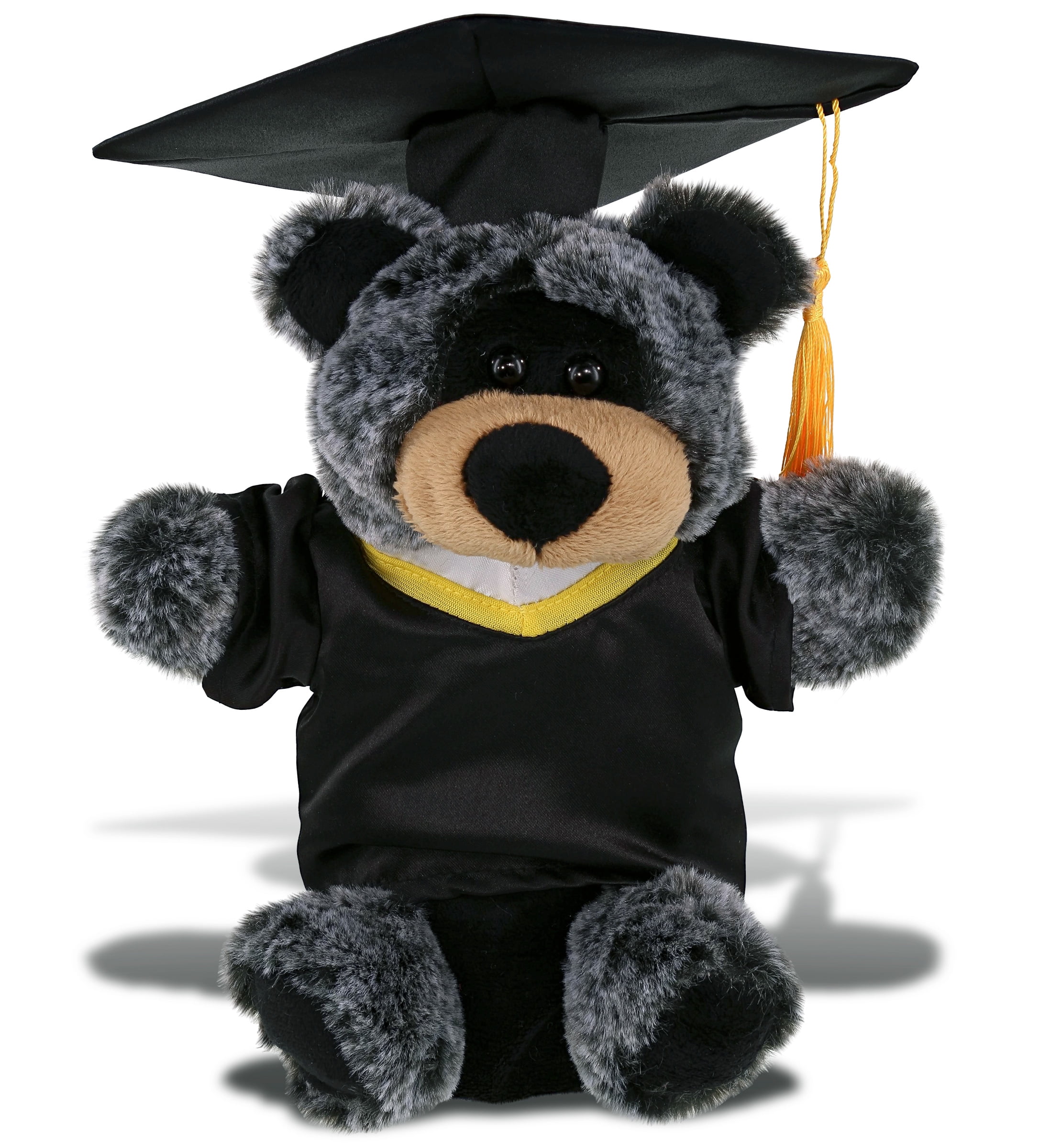 DolliBu Black Bear Graduation Plush Toy - Super Soft Plush Black Bear ...