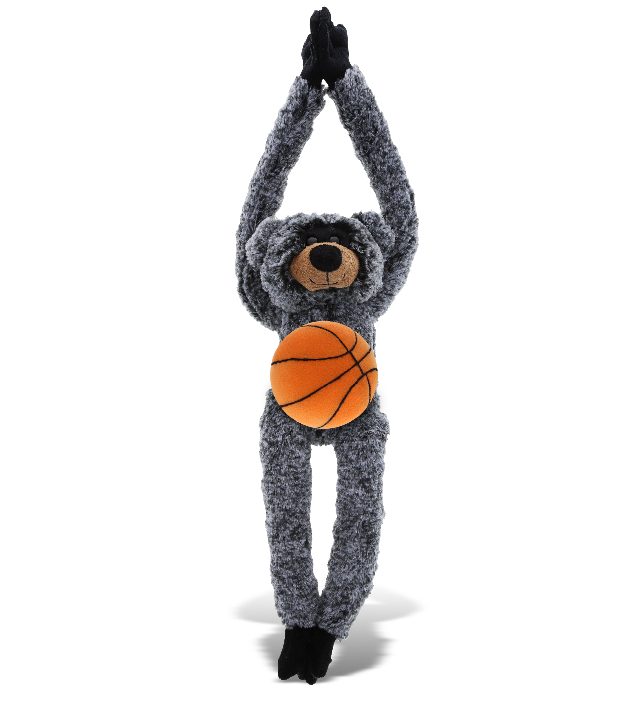 DolliBu Black Bear Stuffed Animal with Basketball Plush - Soft Black ...