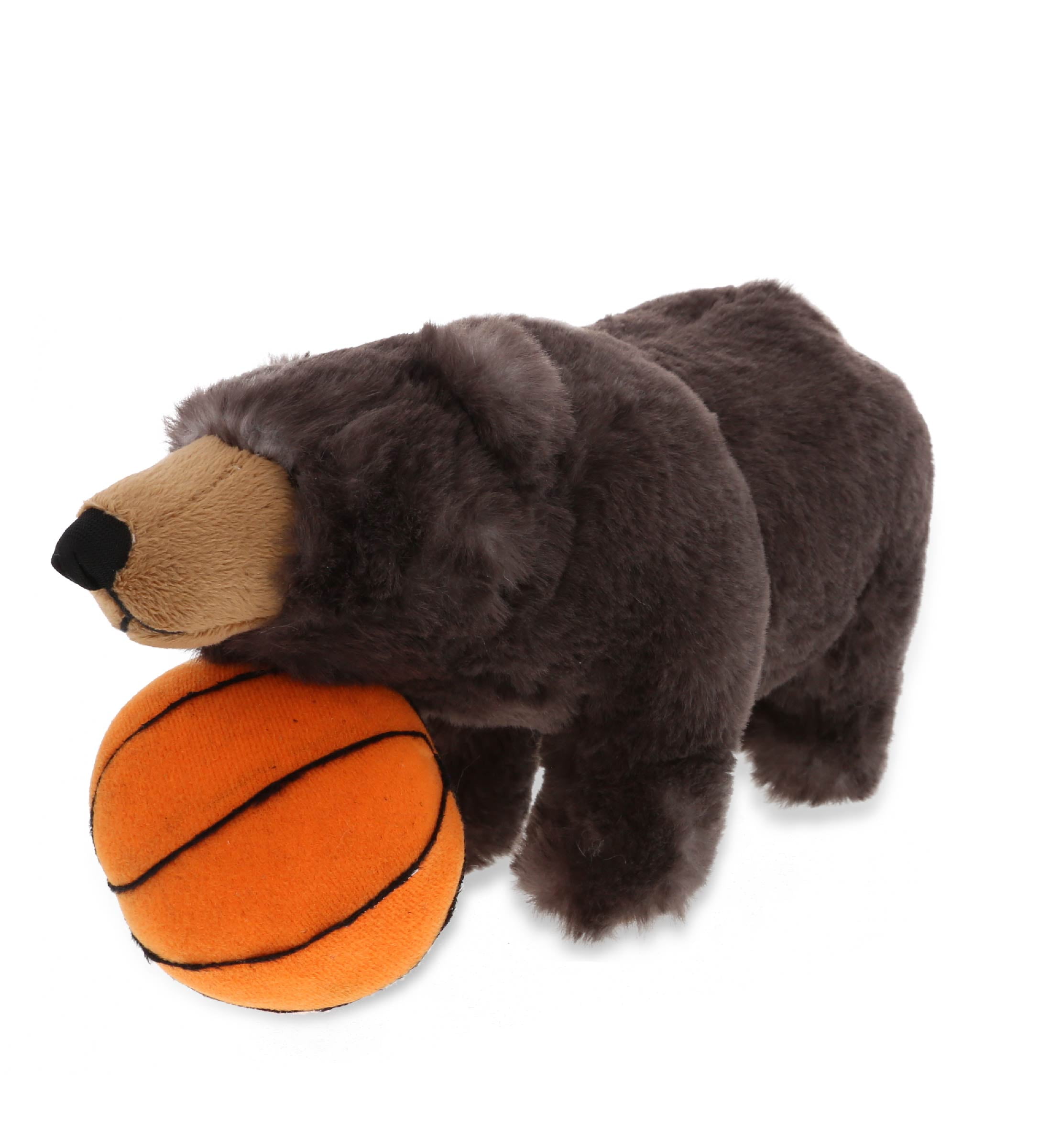DolliBu Black Bear Stuffed Animal with Basketball Plush - Soft Plush ...