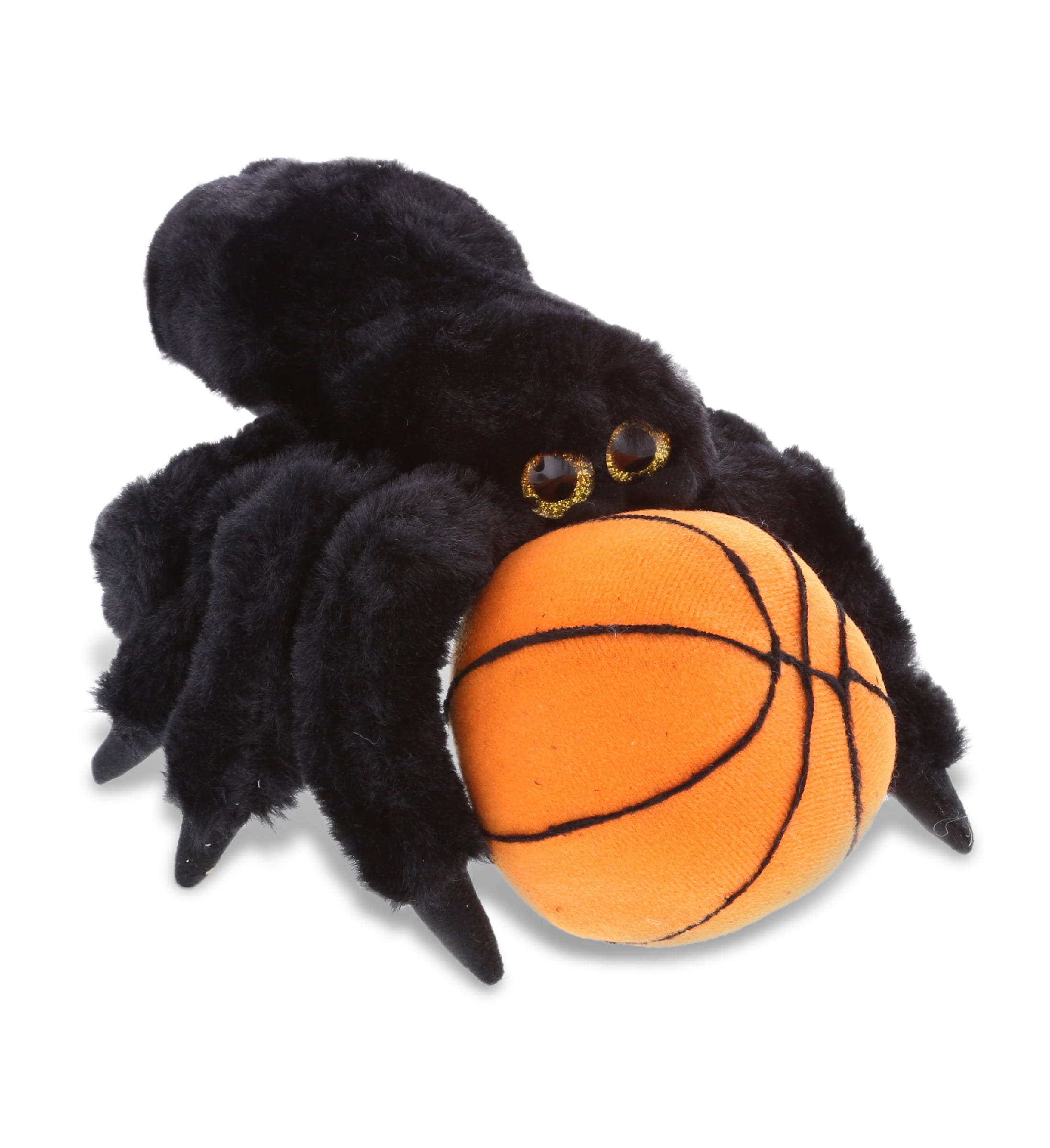 DolliBu Black Spider Stuffed Animal with Basketball Plush - Soft Plush Huggable Spider, Adorable ...