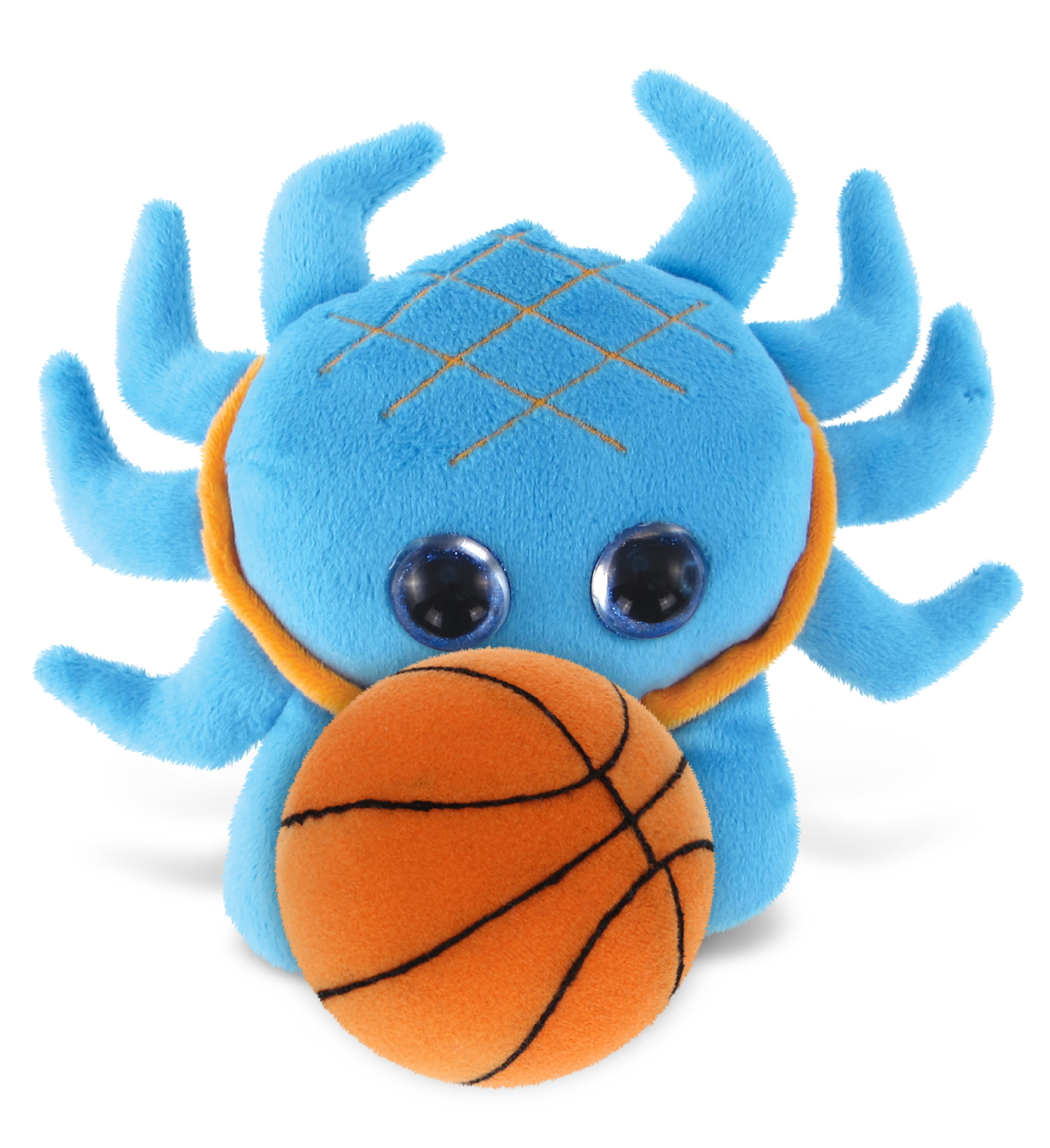 DolliBu Blue Crab Stuffed Animal with Basketball Plush - Soft Huggable ...