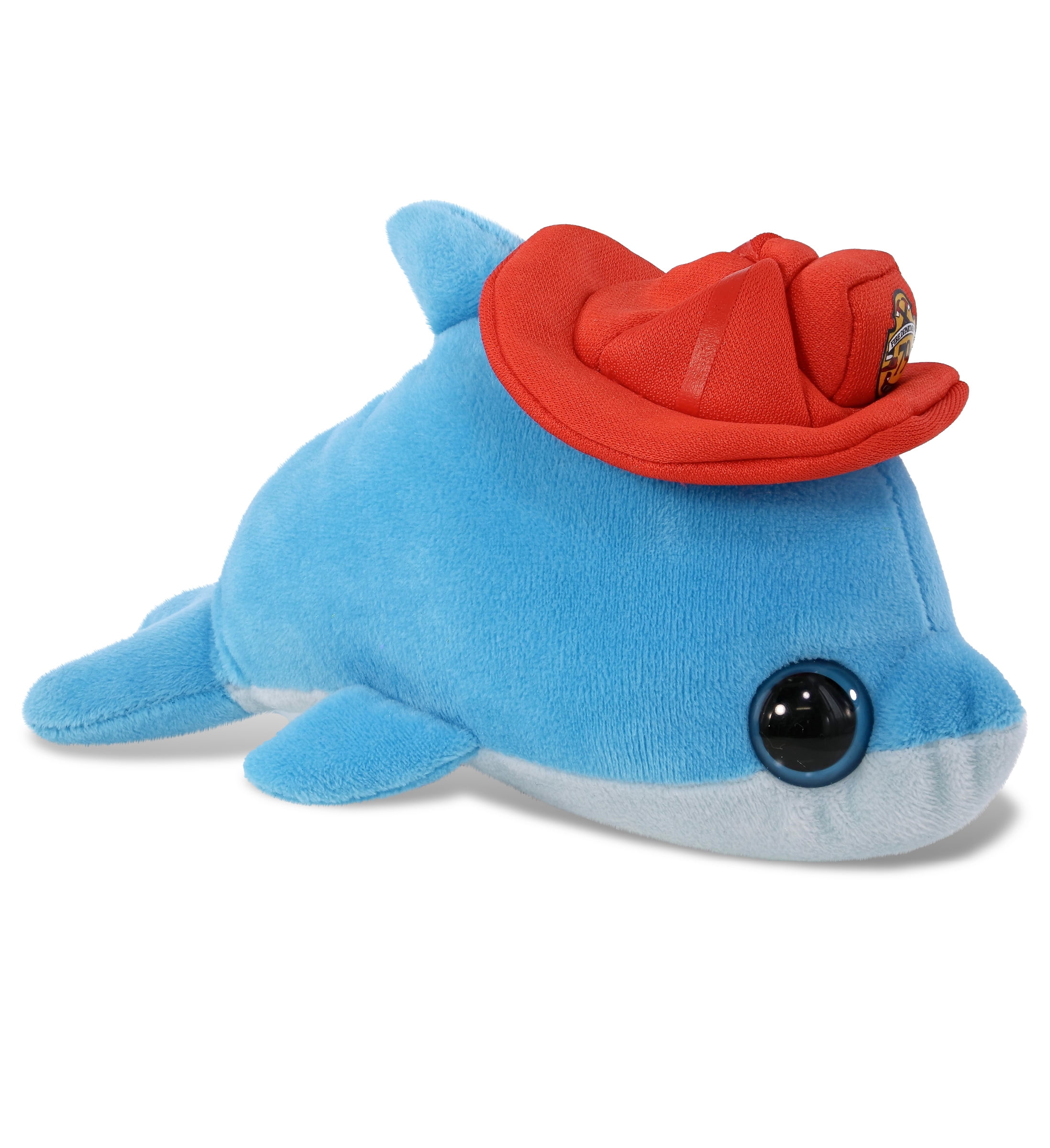 DolliBu Blue Dolphin Firefighter Stuffed Animal - Super Soft Dolphin ...