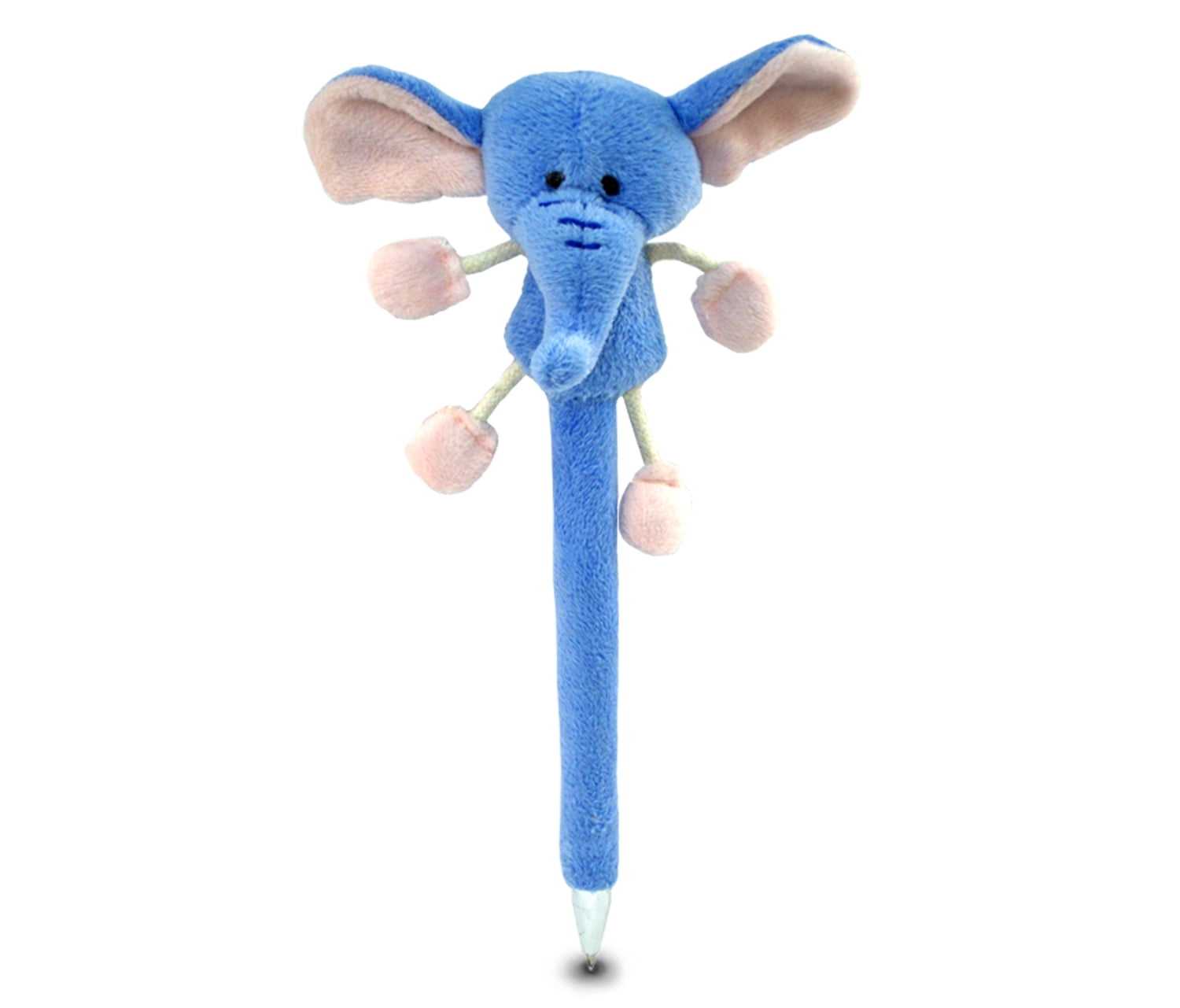 DolliBu Blue Elephant Plush Pen - Cute & Soft Ballpoint Novelty Pen Toy ...