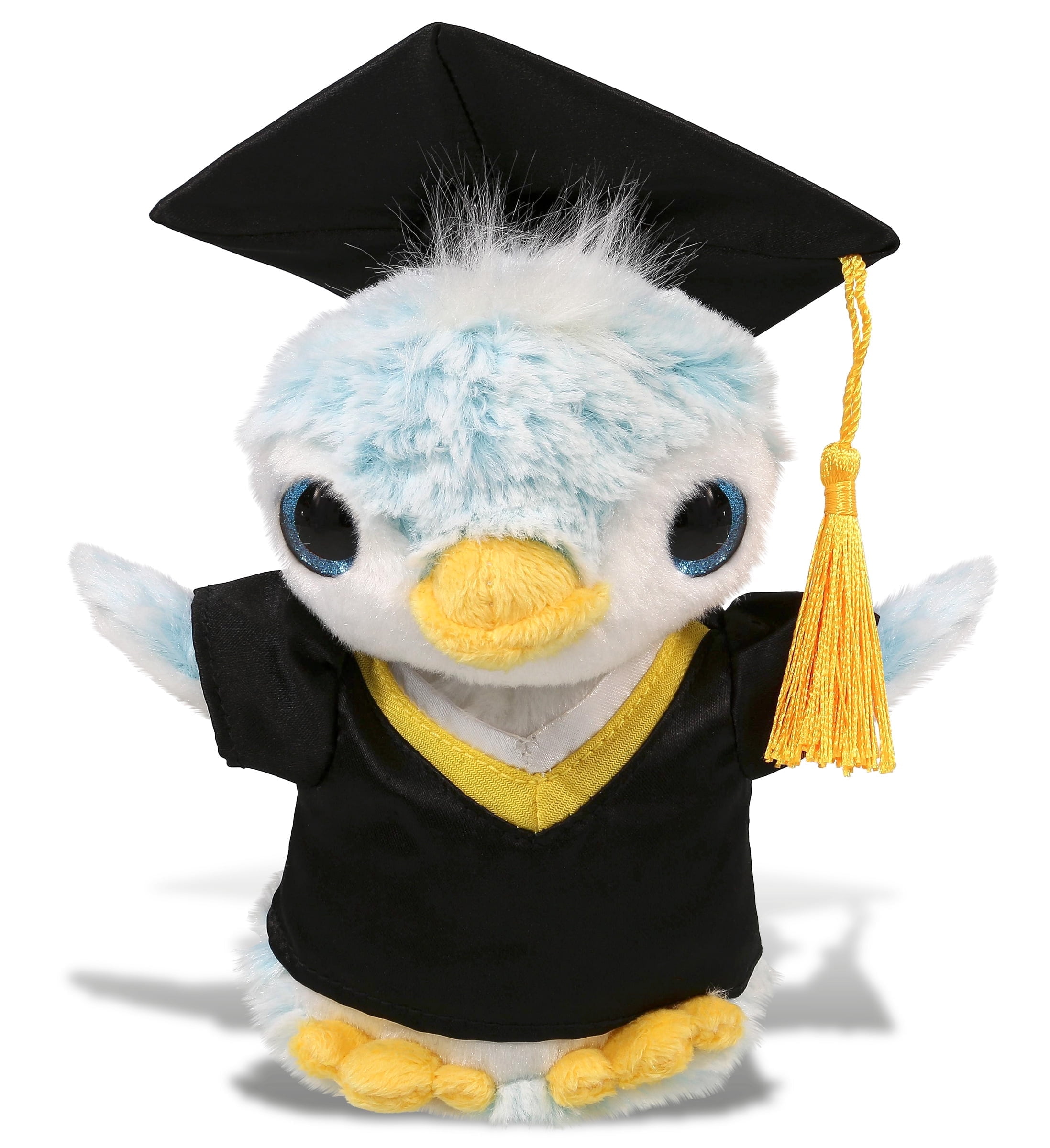 DolliBu Blue Penguin Grad Plush Toy - Soft Graduation Stuffed Animal ...