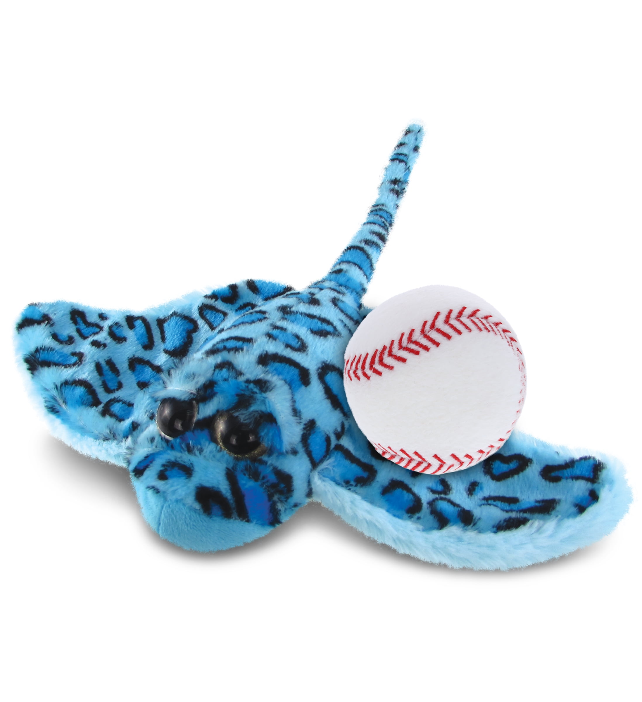 DolliBu Blue Sting Ray Stuffed Animal with Baseball Plush - Soft Huggable Sting Ray, Adorable ...