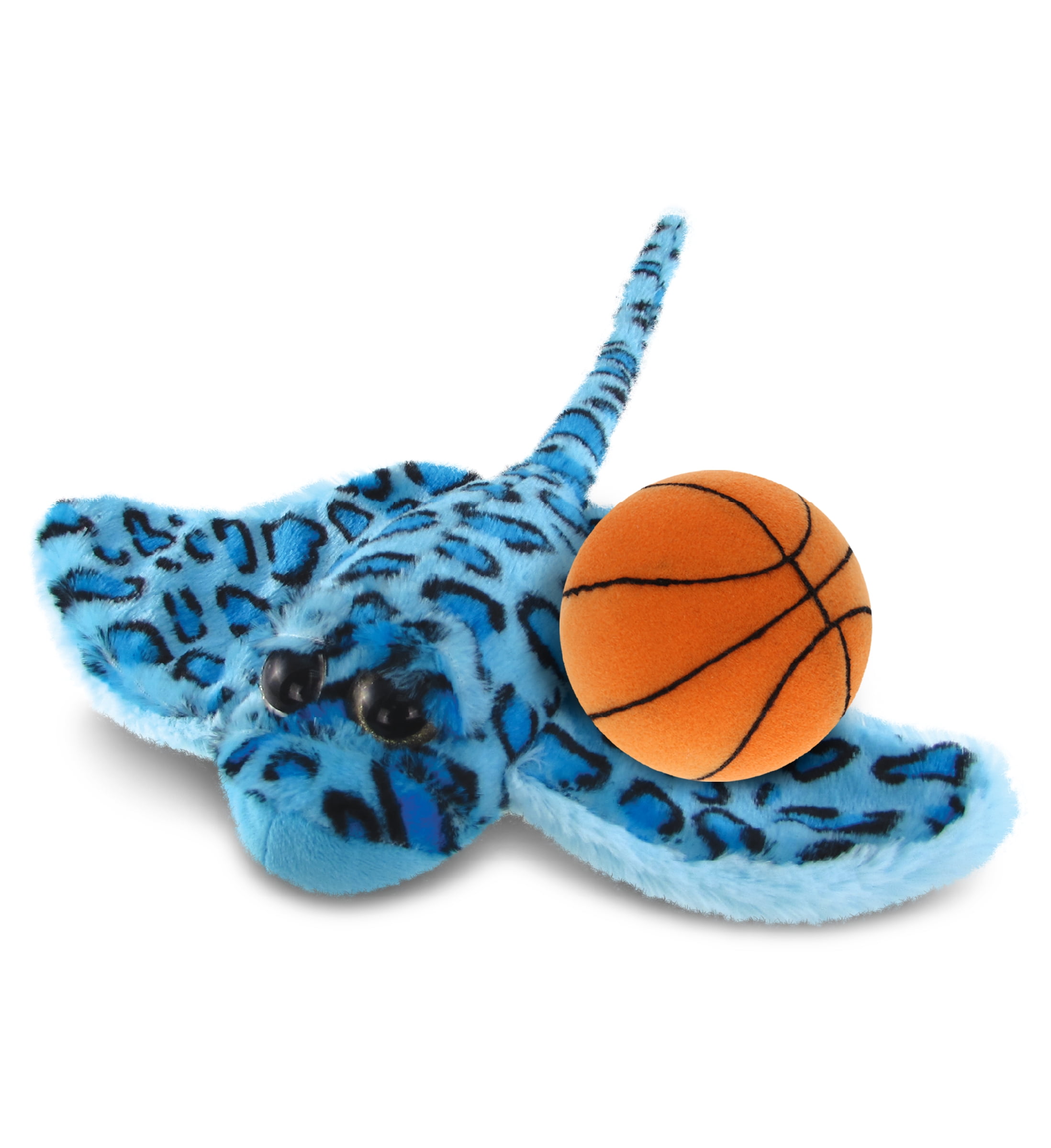 DolliBu Blue Stingray Stuffed Animal with Basketball Plush - Soft ...