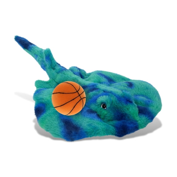 DolliBu Blue Tie-Dye Stingray Stuffed Animal with Basketball Plush ...