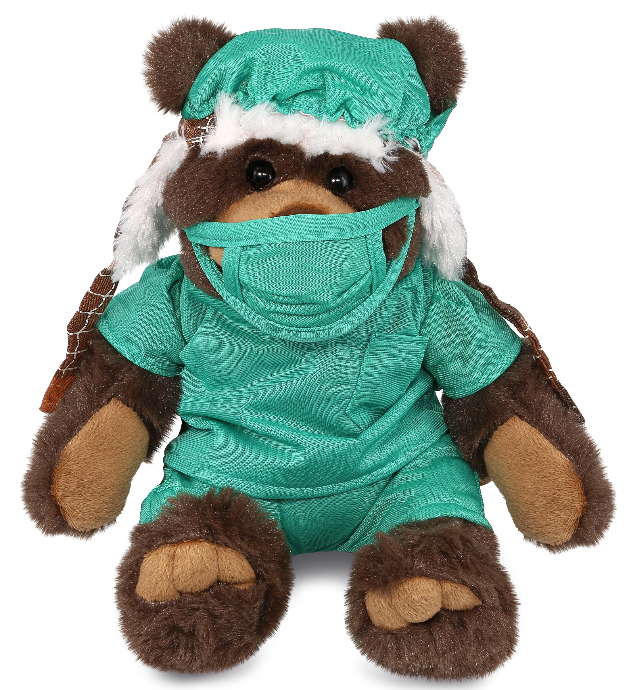 DolliBu Brown Bear Doctor Plush Toy - Super Soft Bear Doctor Stuffed ...
