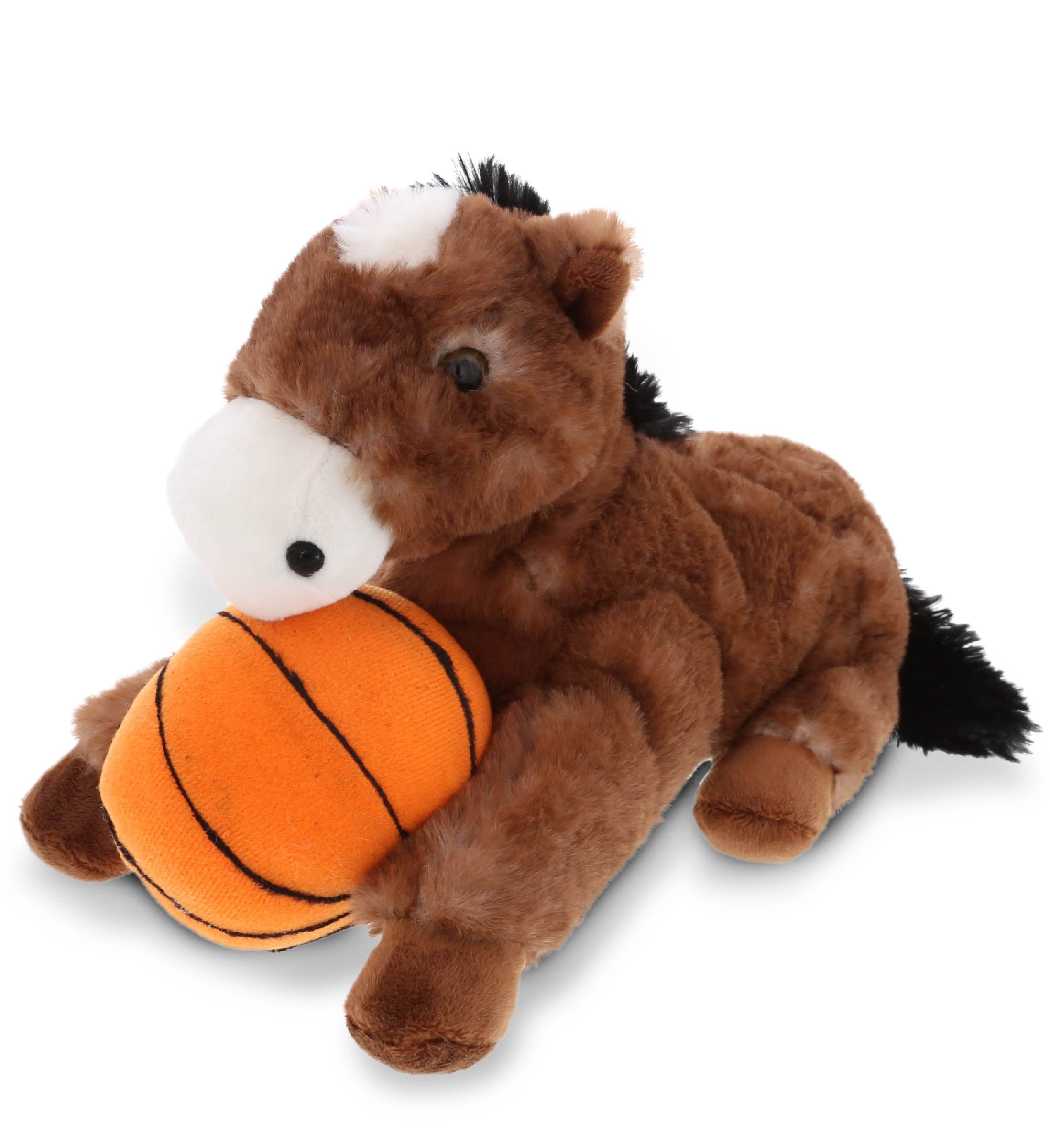 DolliBu Brown Horse Stuffed Animal with Basketball Plush - Soft Plush ...