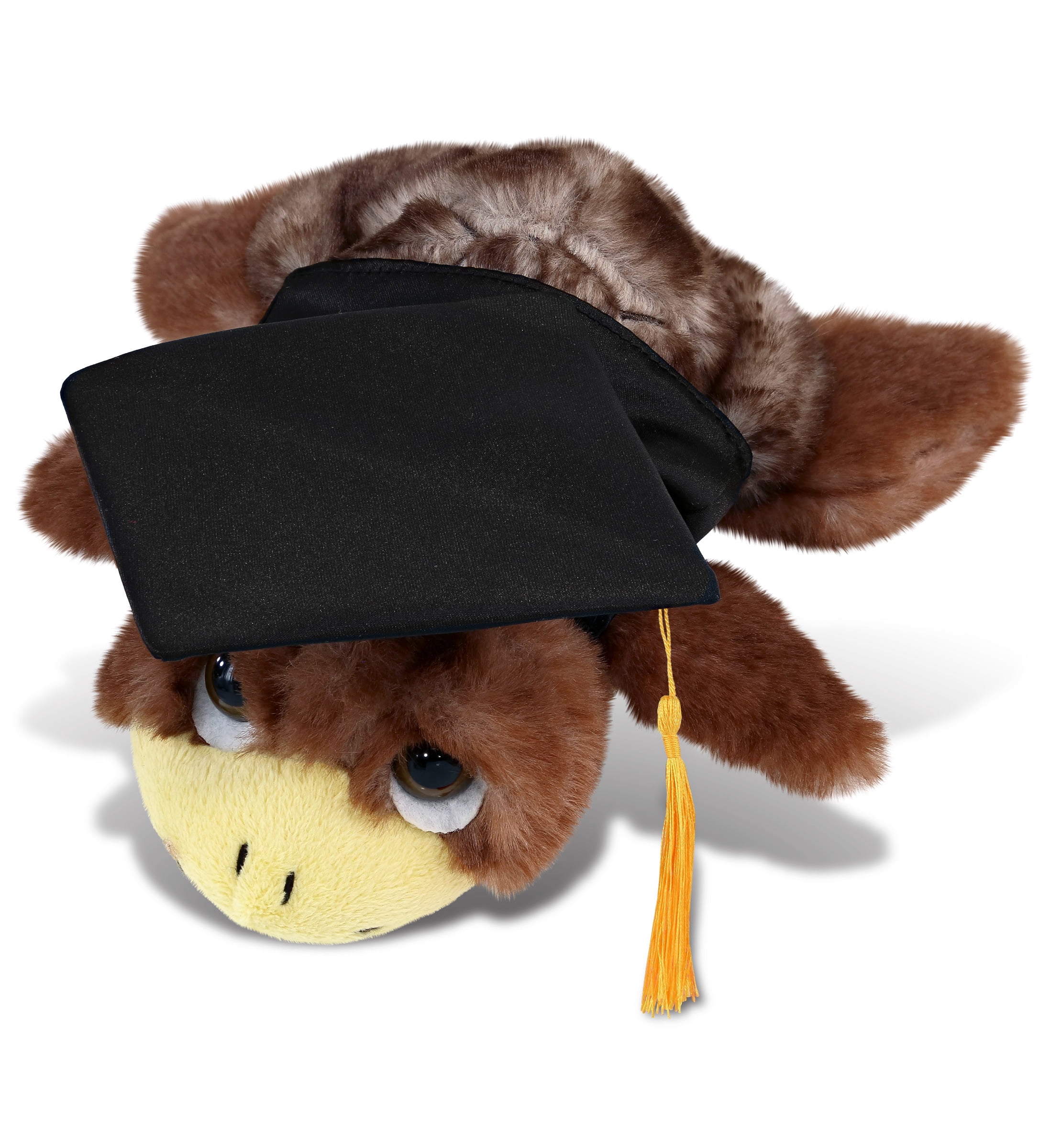 DolliBu Brown Sea Turtle Graduation Plush Toy - Super Soft Sea Turtle ...