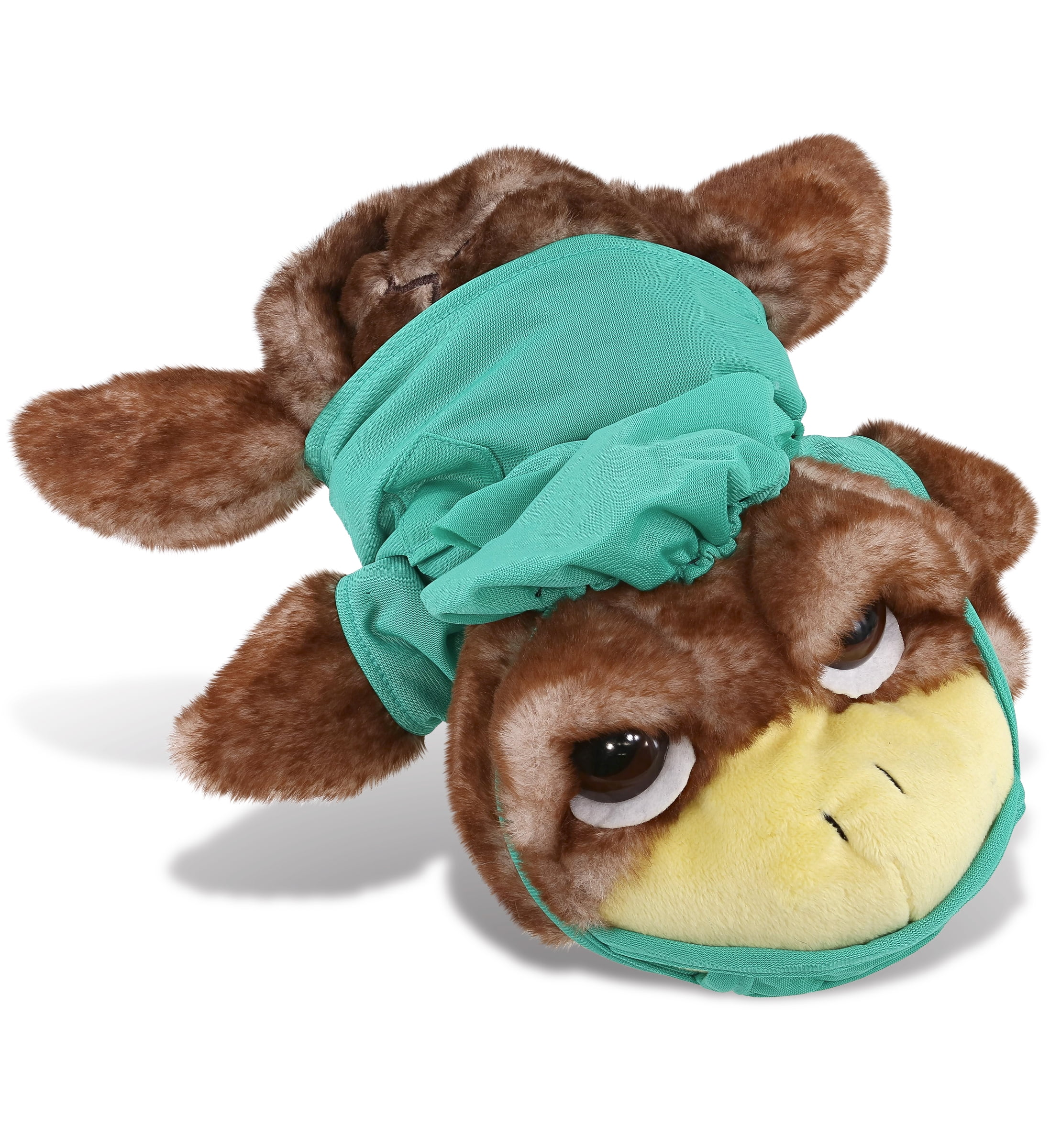 DolliBu Brown Sea Turtle Large Doctor Plush Toy - Super Soft Sea Turtle ...