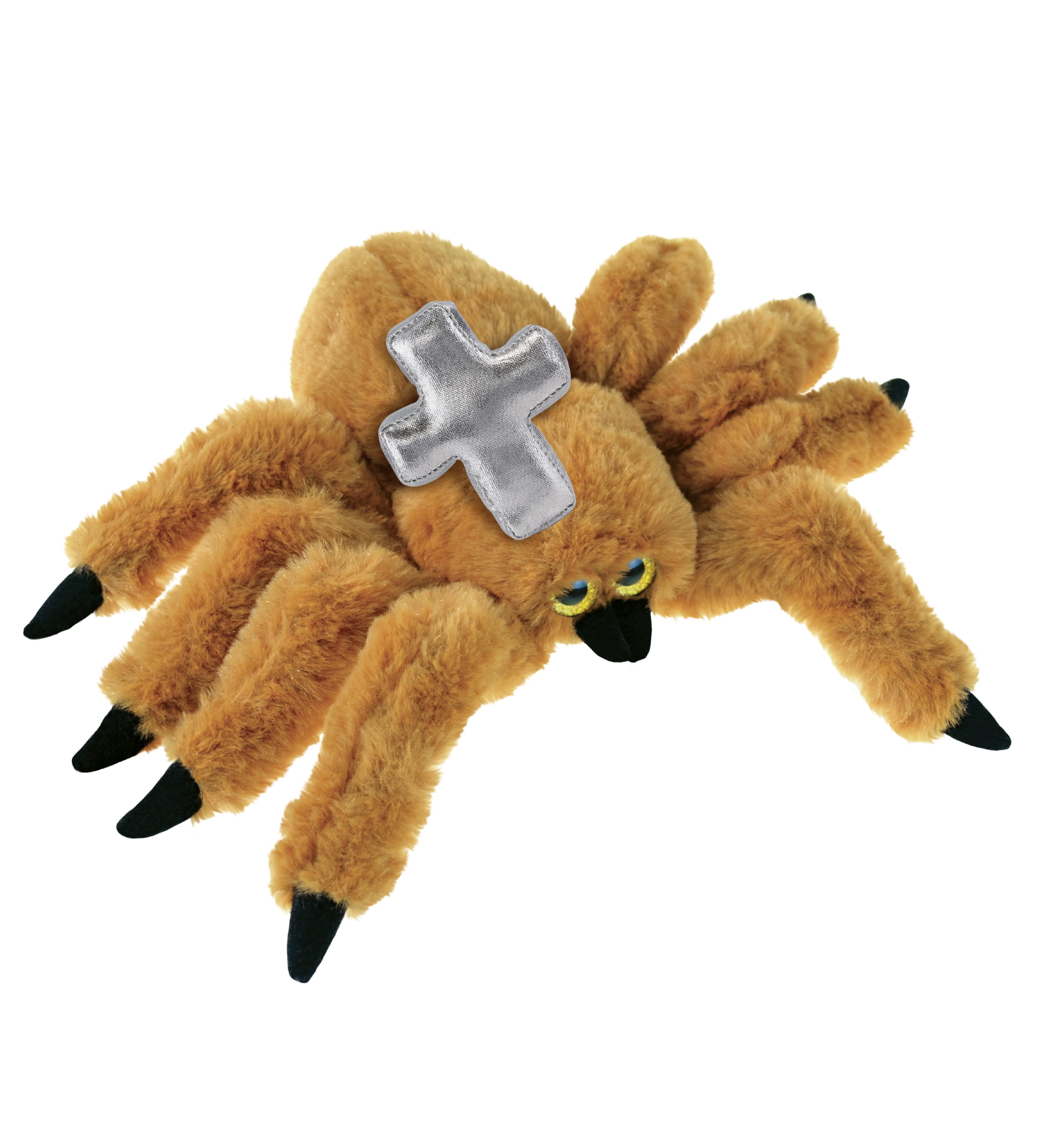 DolliBu Brown Spider Stuffed Animal with Silver Cross Plush - Religious ...