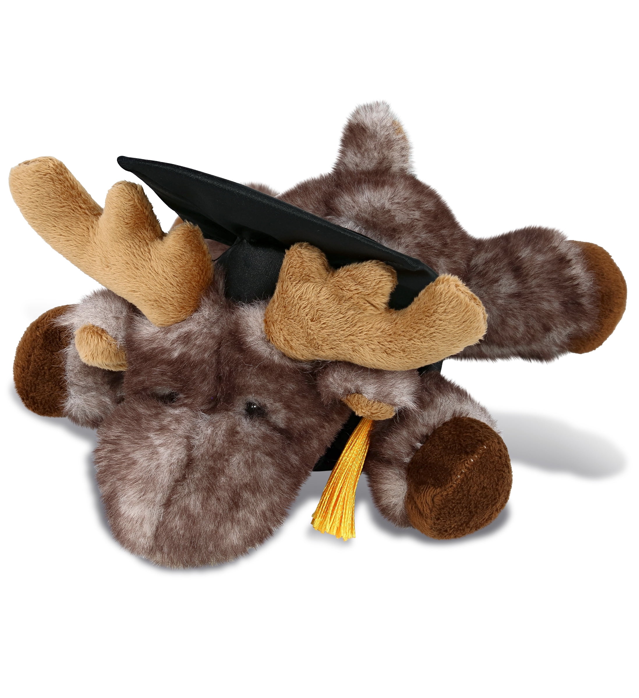 DolliBu Brownish Lying Moose Graduation Plush Toy - Super Soft Moose ...
