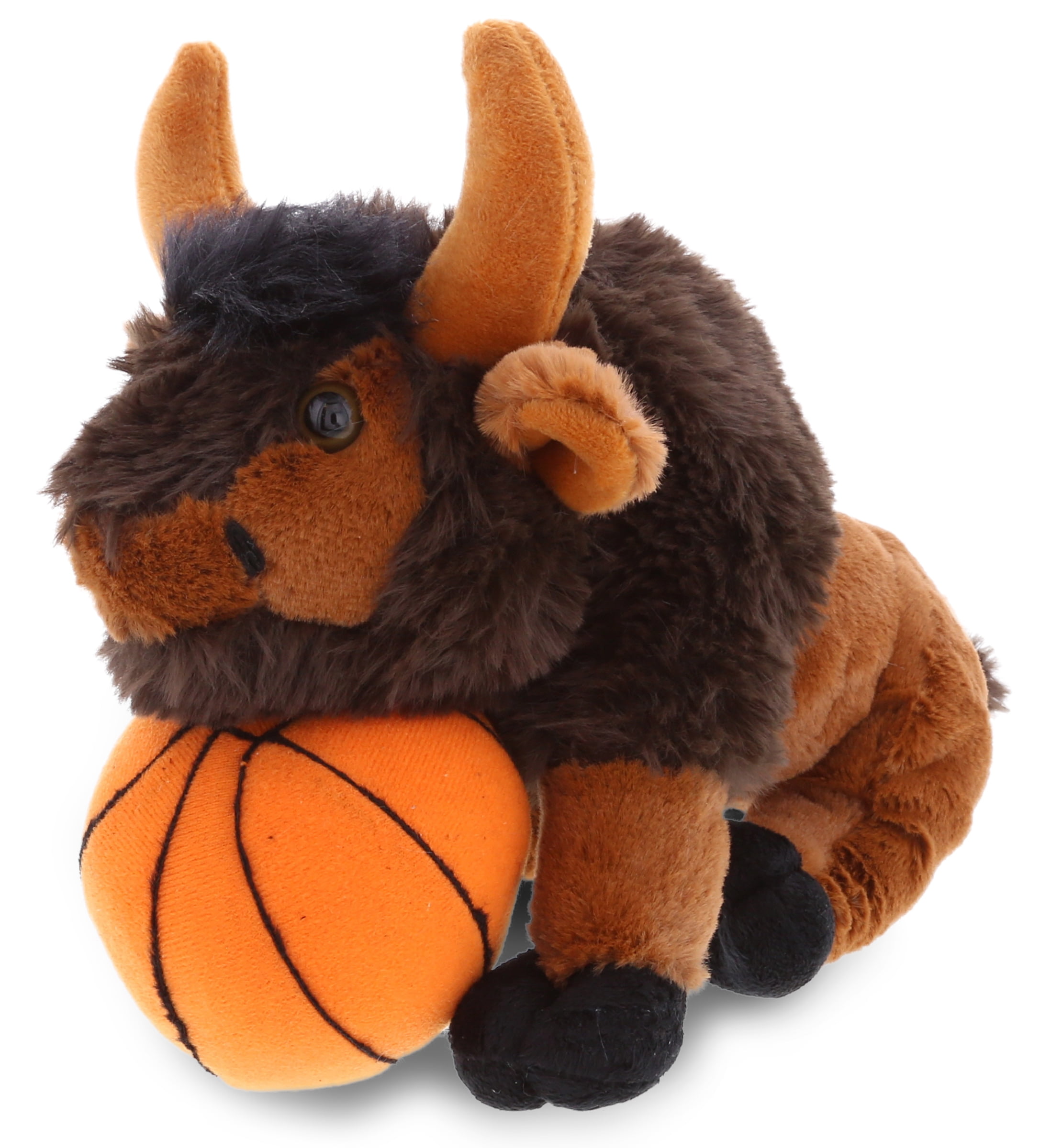 DolliBu Buffalo Stuffed Animal with Basketball Plush - Soft Plush ...