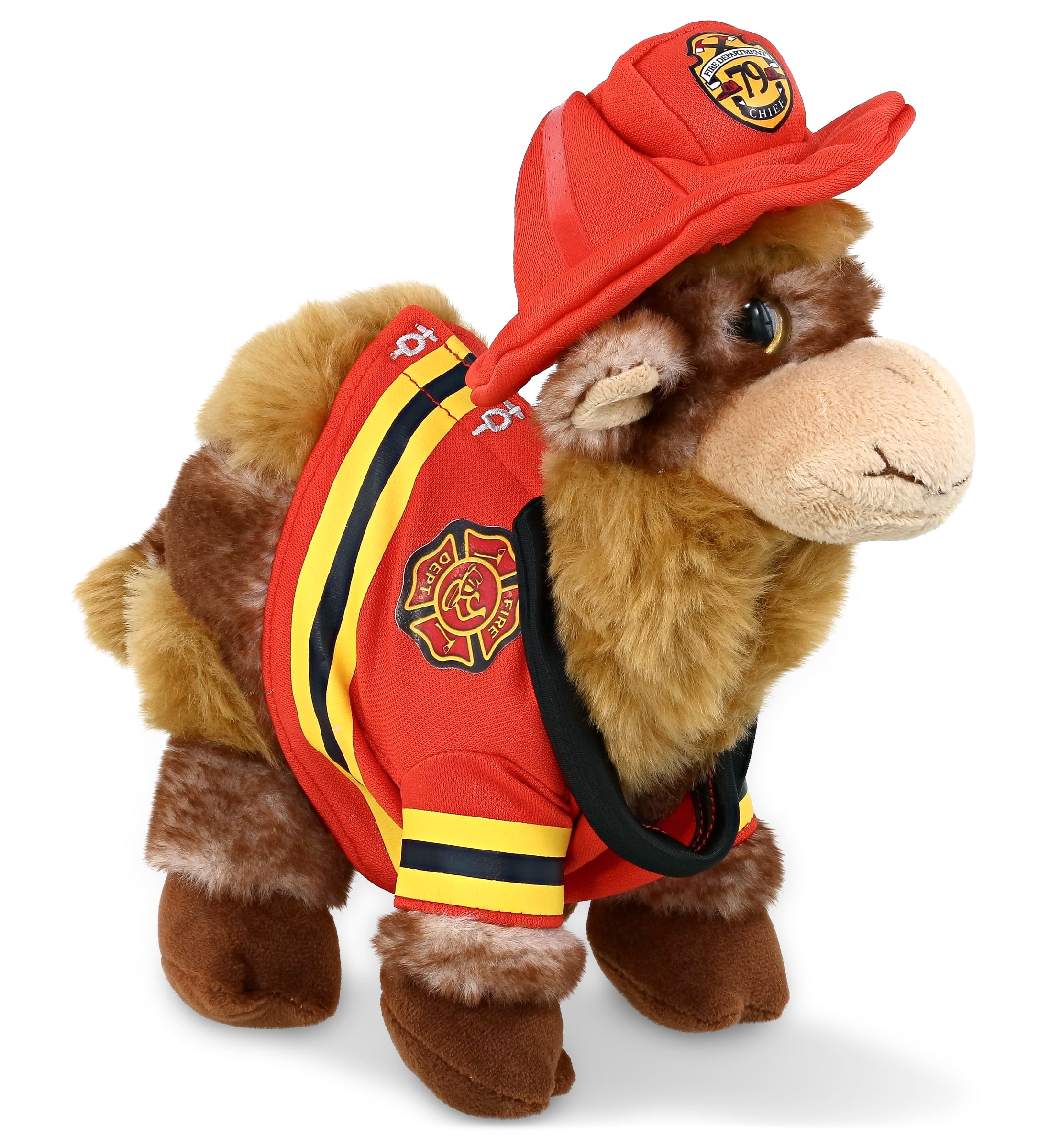 DolliBu Camel Firefighter Stuffed Animal - Super Soft Camel Fireman Toy ...