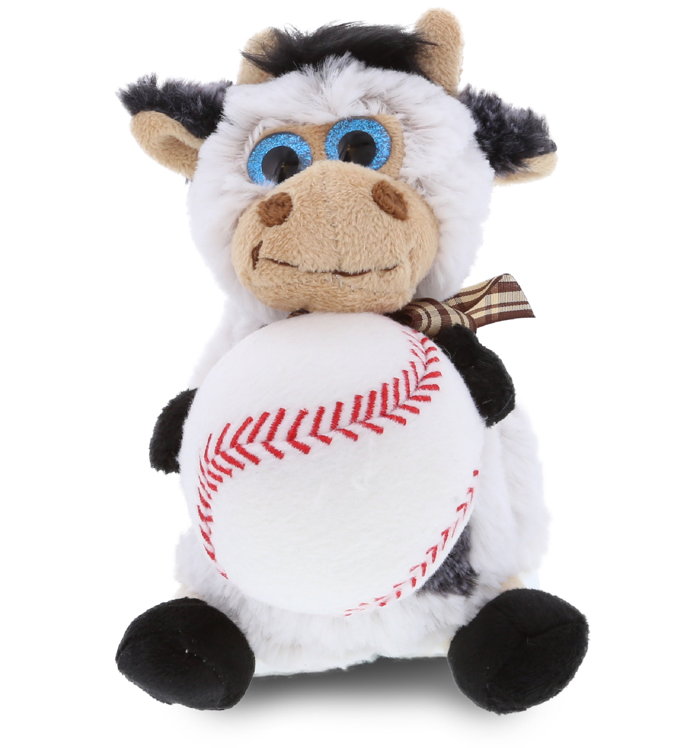 DolliBu Cow Stuffed Animal with Baseball Plush - Soft Huggable Cow ...