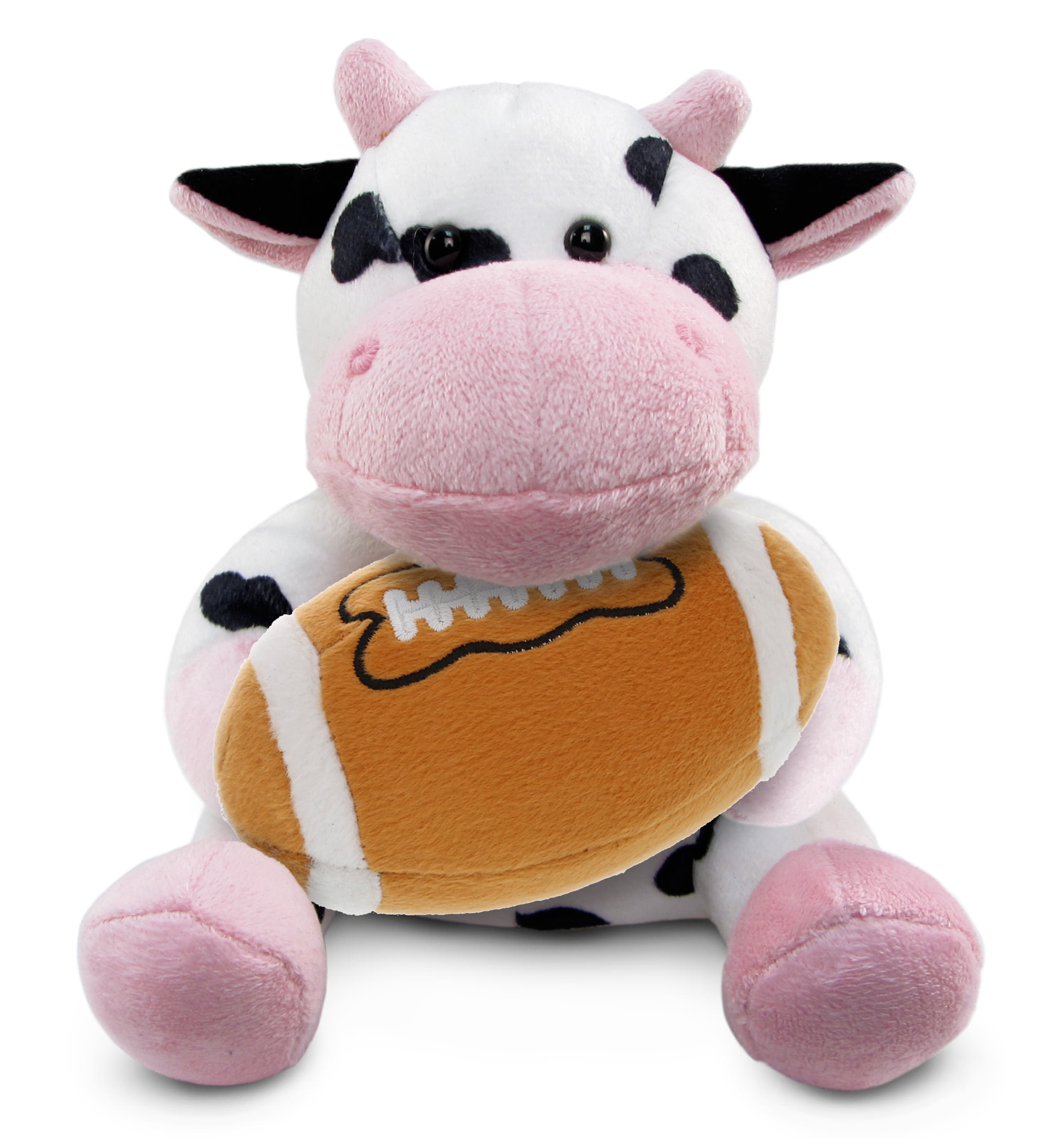 DolliBu Cow Stuffed Animal with Football Plush - Soft Huggable Cow ...