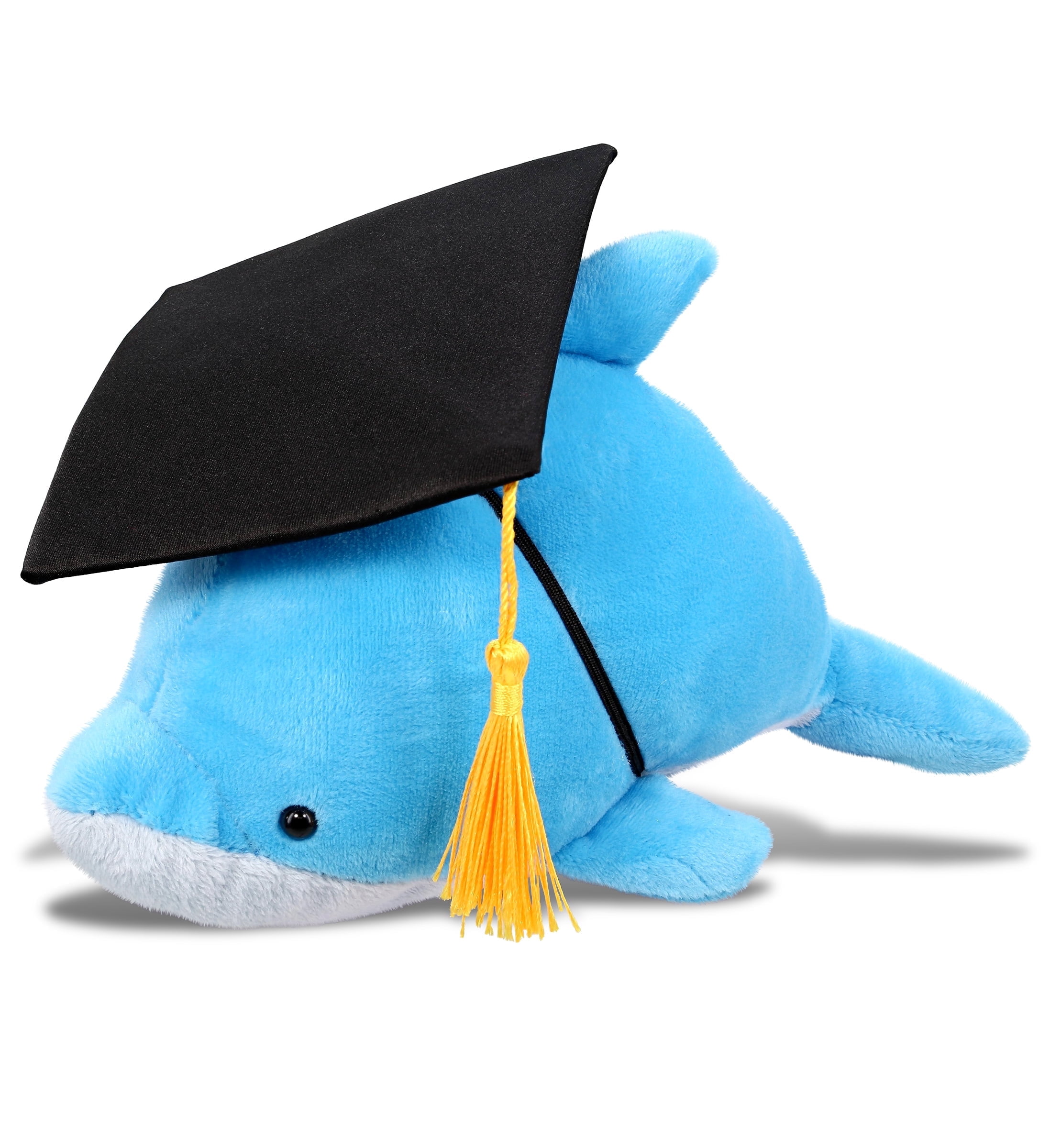 DolliBu Dolphin Graduation Plush Toy - Soft Huggable Graduation Stuffed ...