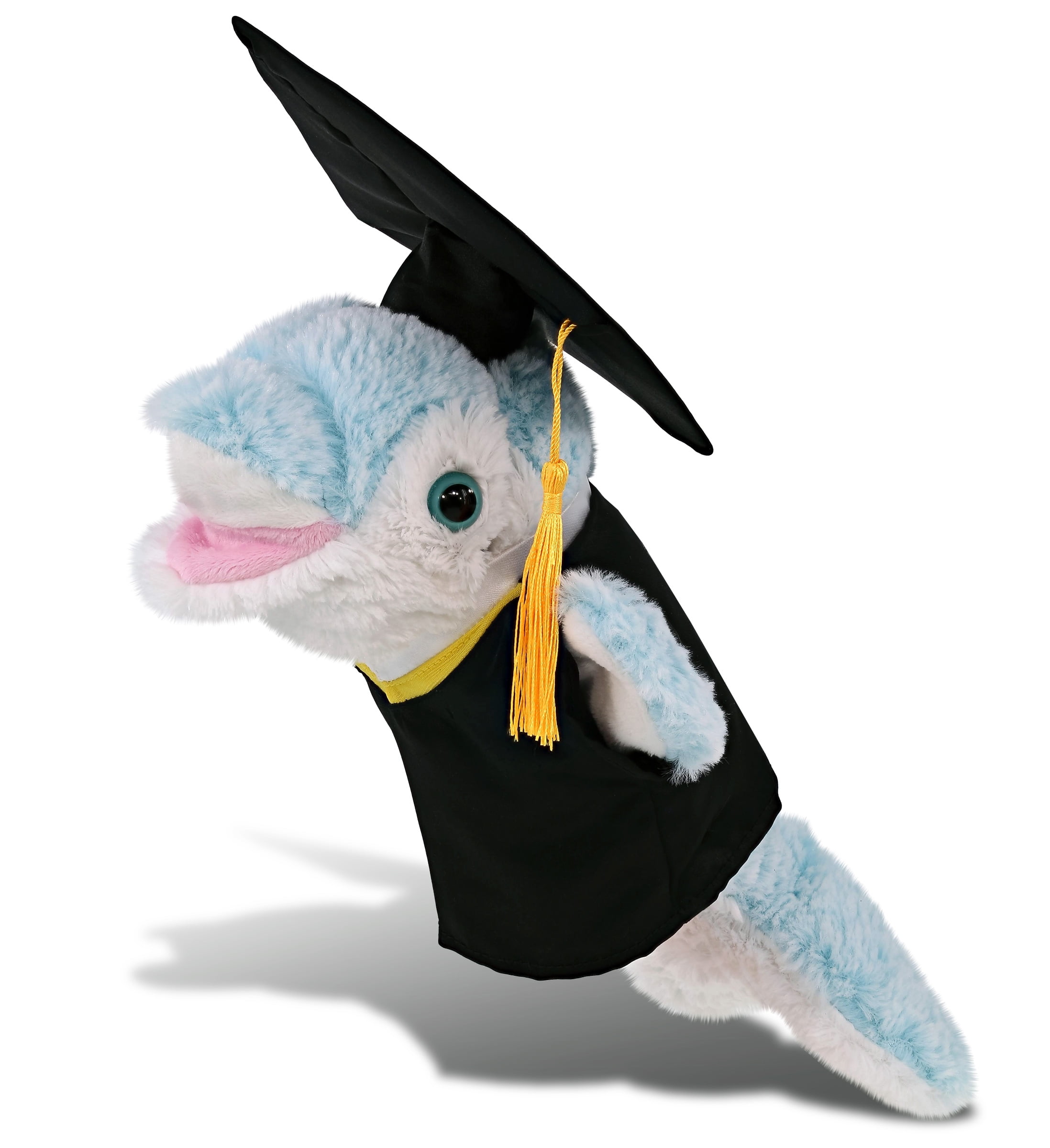 DolliBu Dolphin Graduation Plush Toy - Super Soft Dolphin Plush ...
