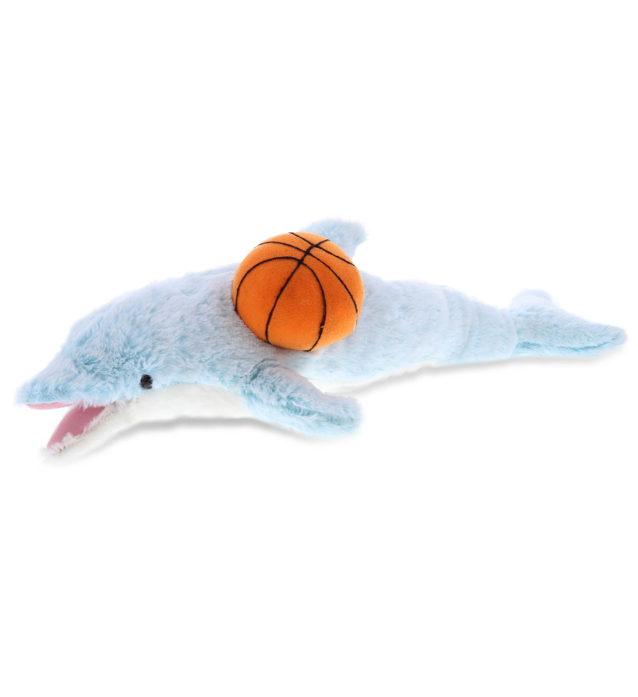 DolliBu Dolphin Stuffed Animal with Basketball Plush - Soft Huggable ...