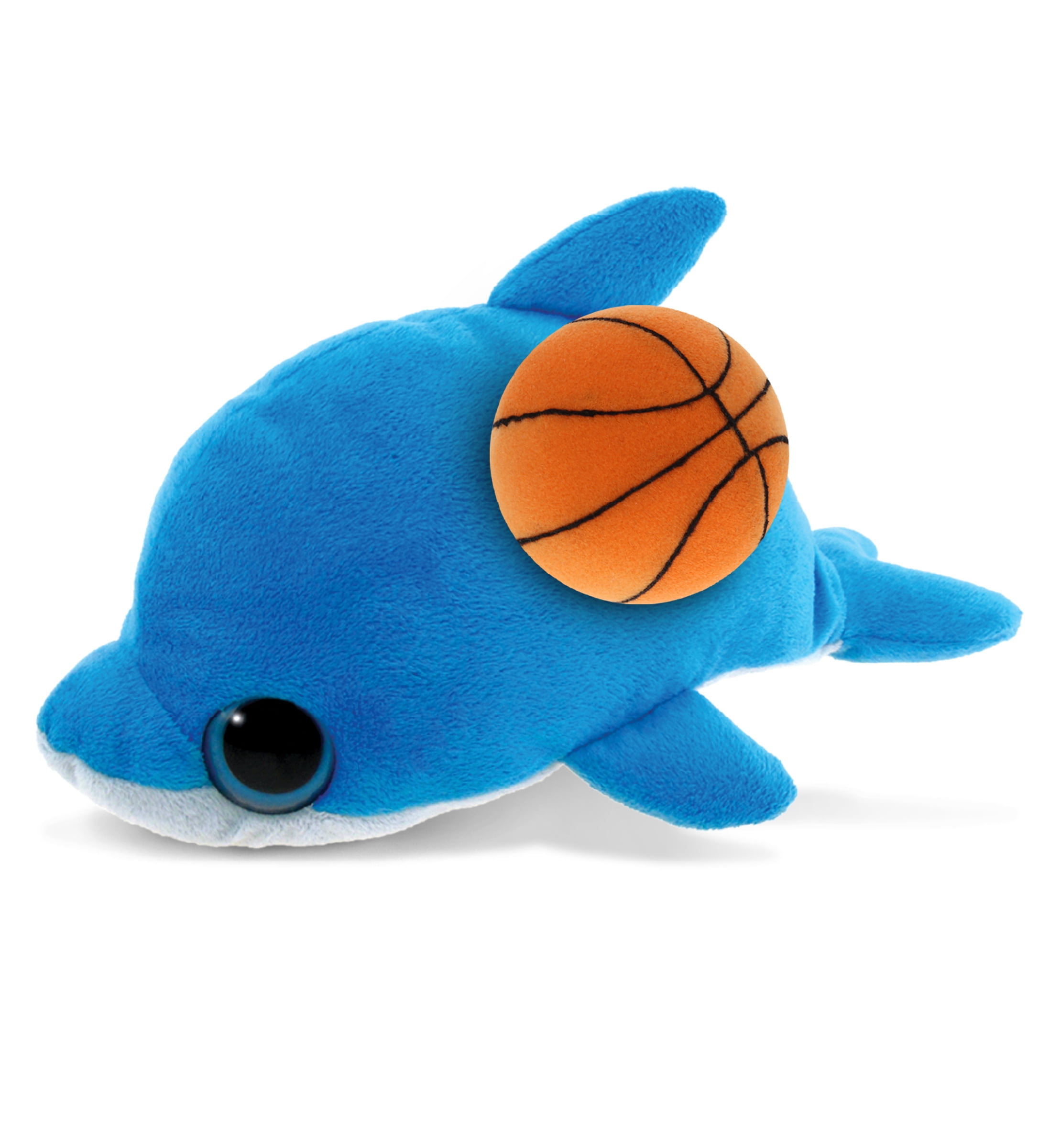 DolliBu Dolphin Stuffed Animal with Basketball Plush - Soft Huggable ...