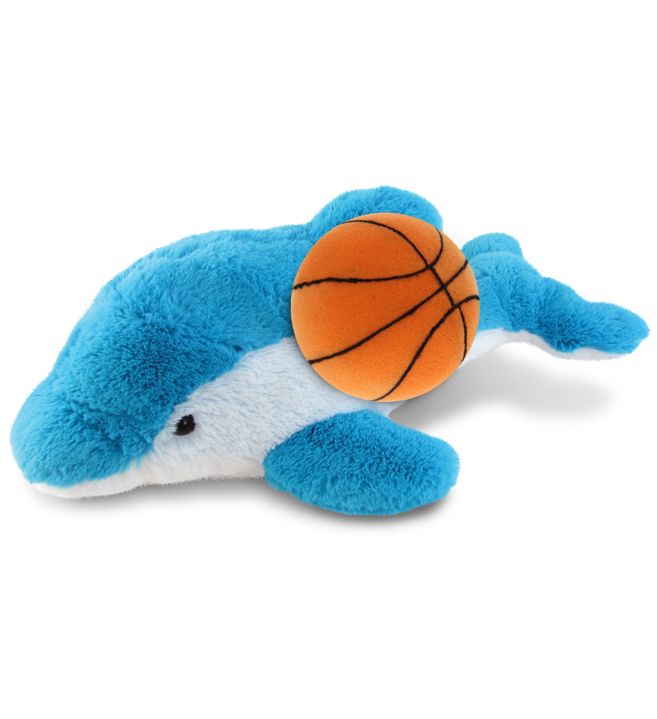 DolliBu Dolphin Stuffed Animal with Basketball Plush - Soft Huggable ...