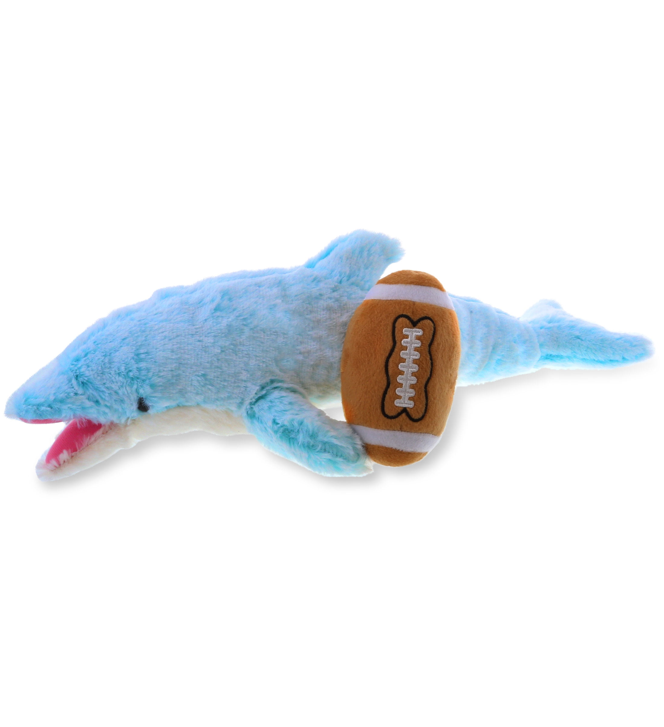 DolliBu Dolphin Stuffed Animal with Football Plush - Soft Huggable ...