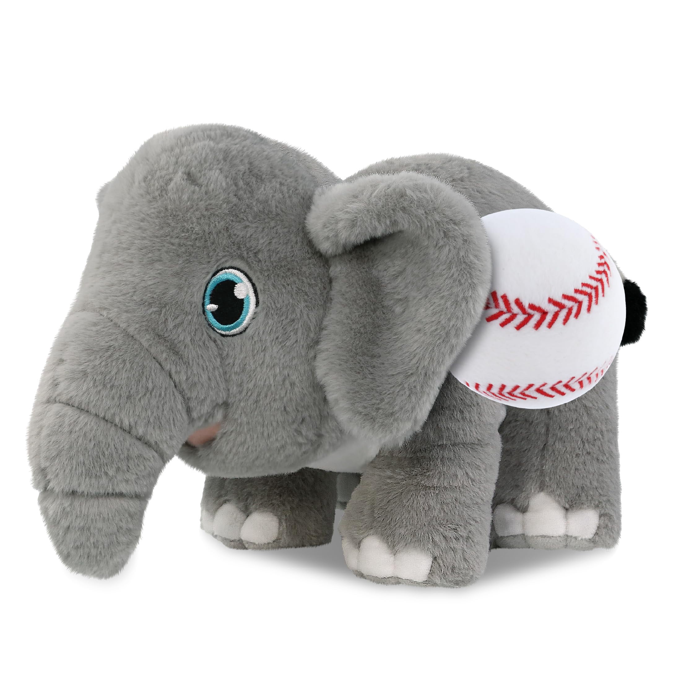 DolliBu Eco-Friendly Elephant Stuffed Animal with Baseball Plush - Soft ...