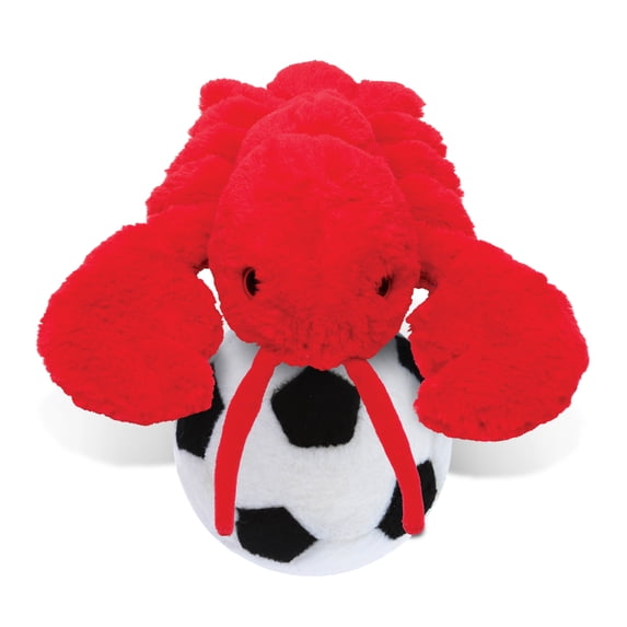 DolliBu Elegant Red Lobster Stuffed Animal with Soccer Ball Plush ...