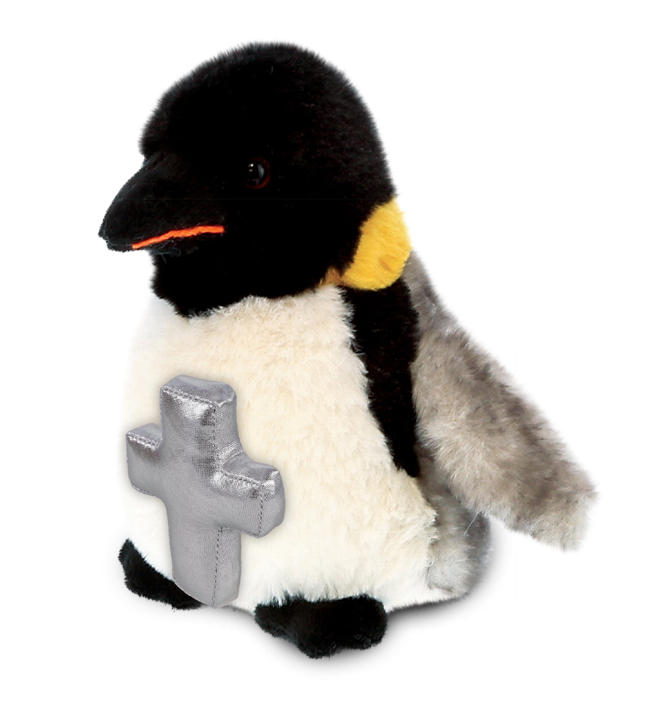 DolliBu Emperor Penguin Stuffed Animal with Silver Cross Plush ...