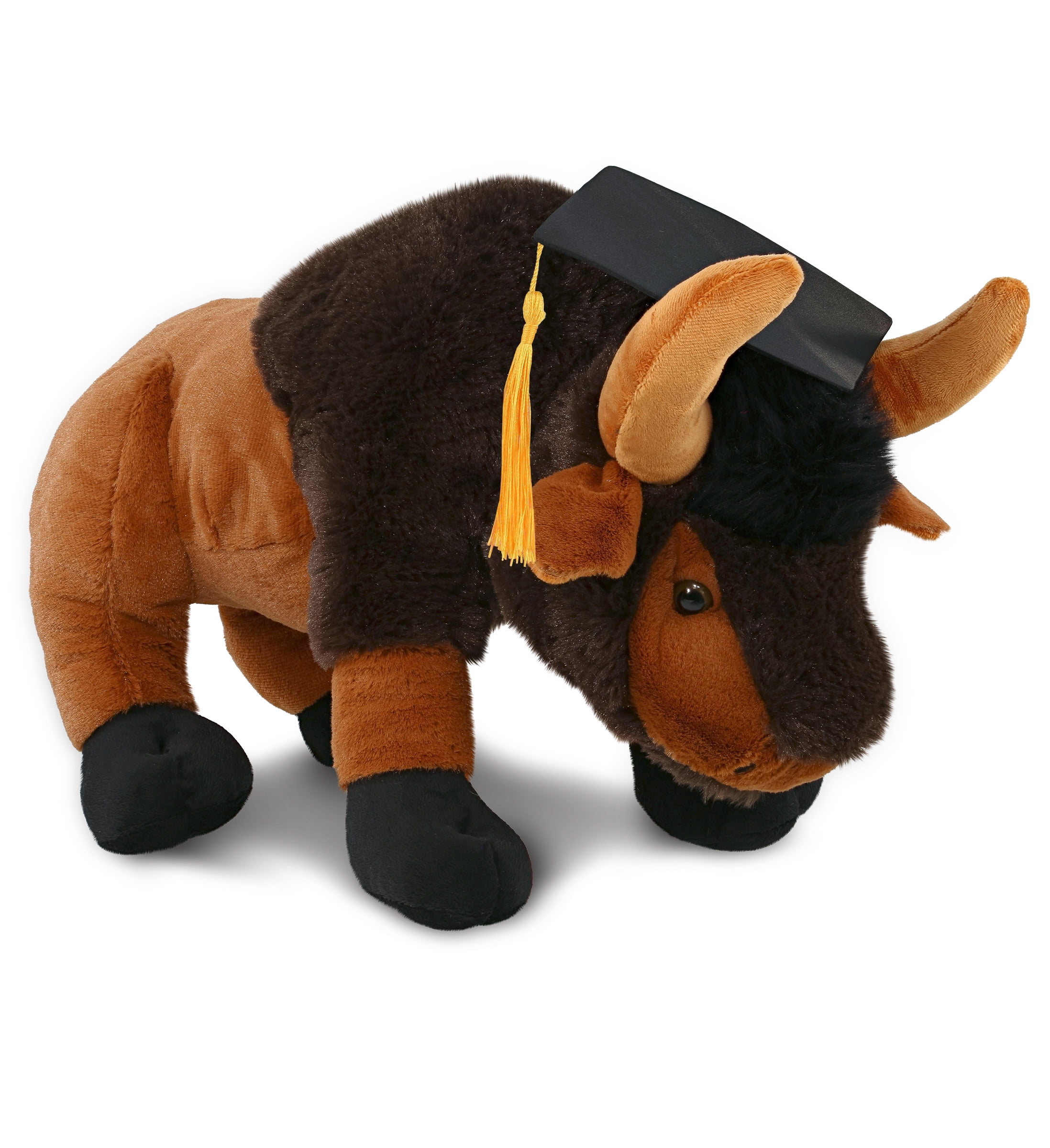 DolliBu Extra Large Wild Buffalo Graduation Plush Toy - Super Soft ...