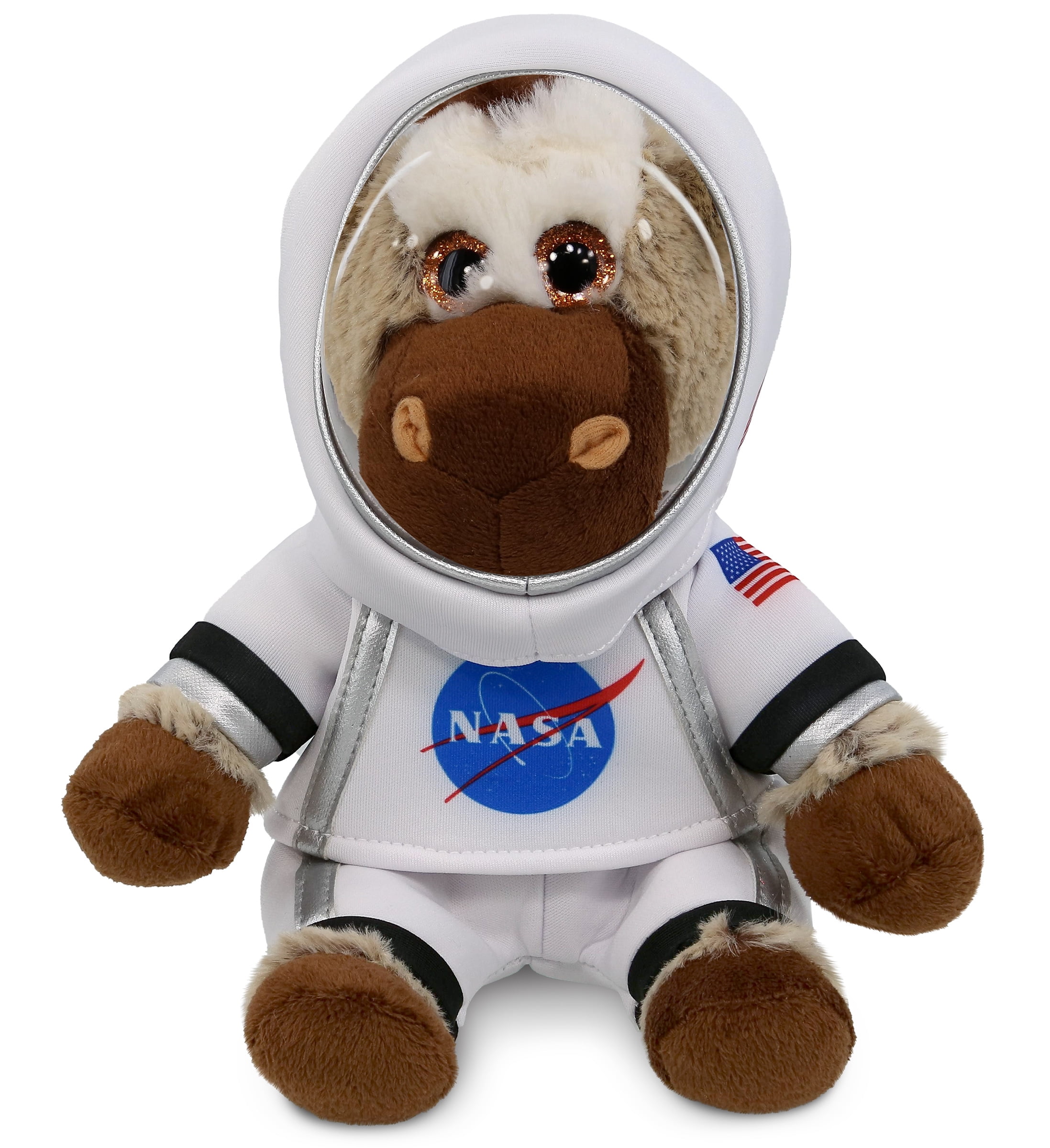 DolliBu Floppy Donkey with Ribbon Astronaut Plush Toy - Farm Life ...