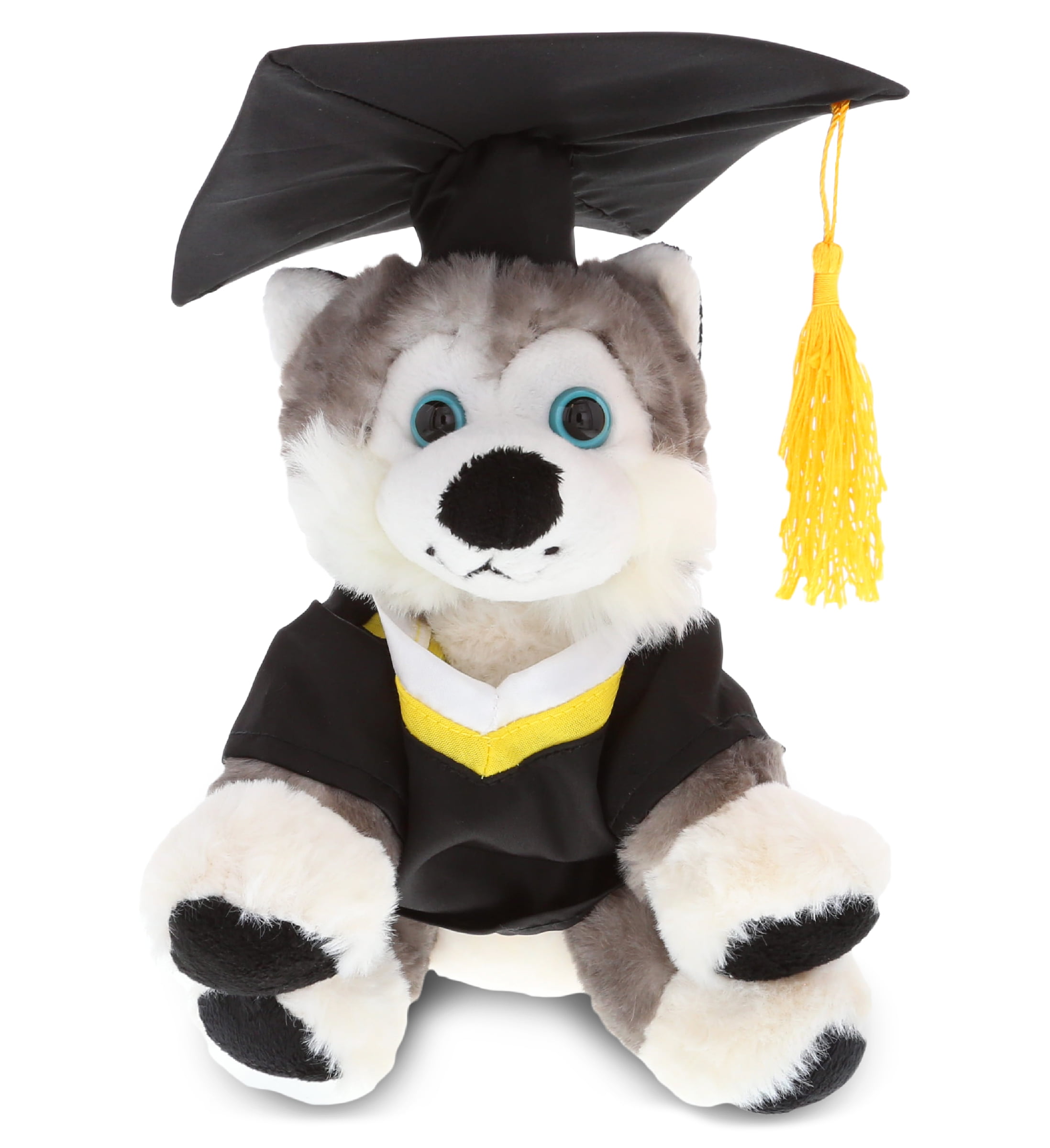 DolliBu Floppy Husky Graduation Plush Toy - Super Soft Dog Graduation ...