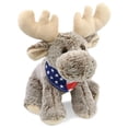 DolliBu Floppy Moose Plush with USA Flag Bandana - Super Soft United ...