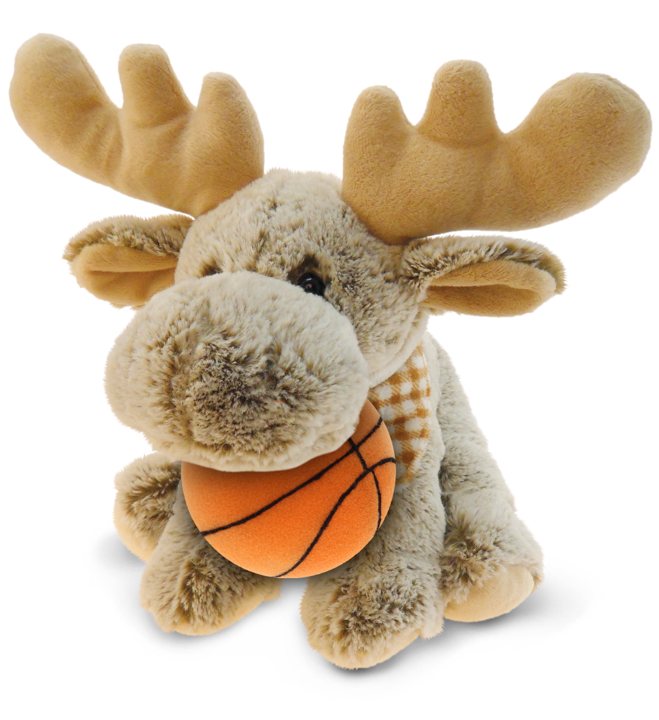 DolliBu Floppy Moose Stuffed Animal with Basketball Plush - Soft ...
