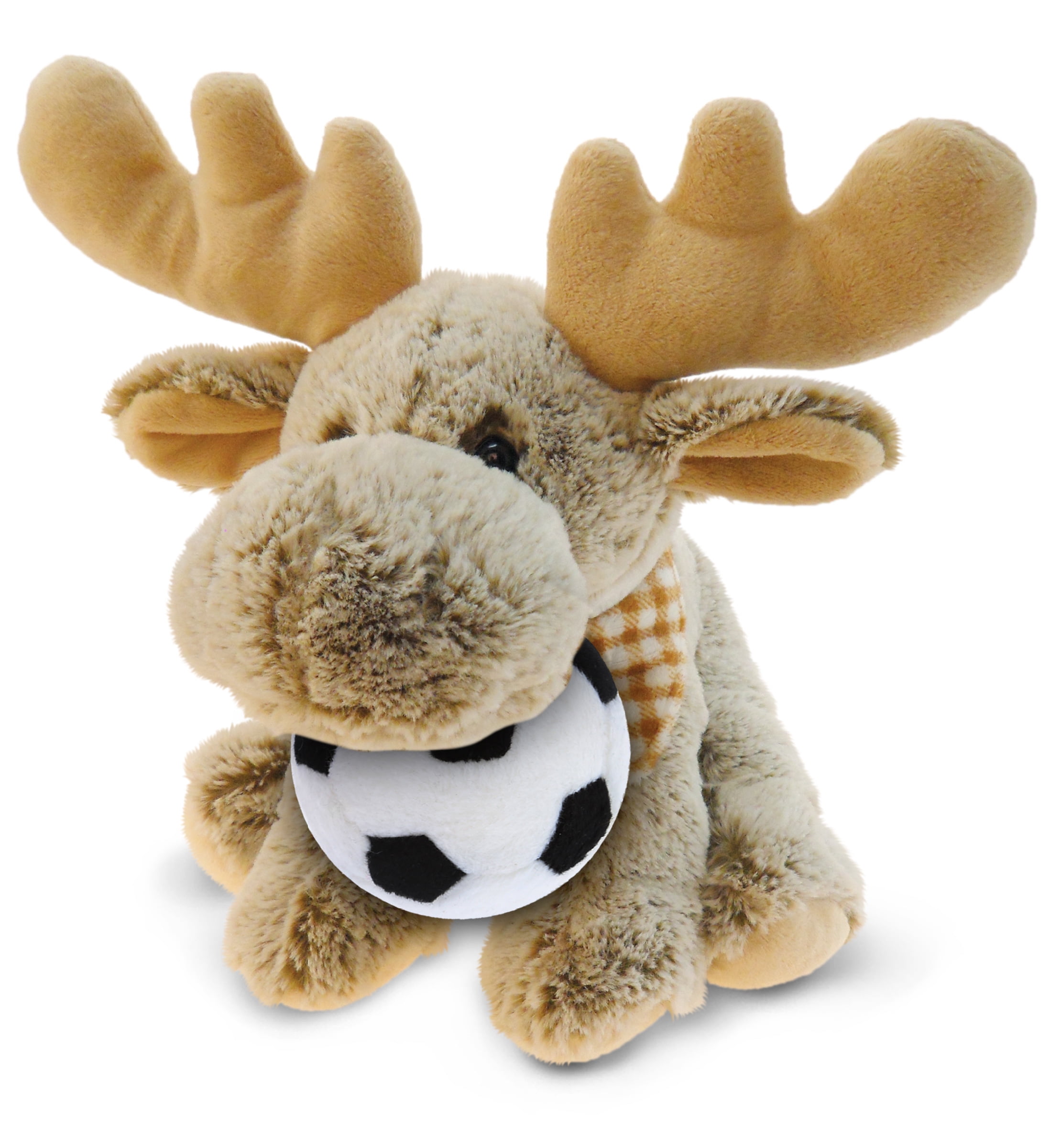 DolliBu Floppy Moose Stuffed Animal with Baseball Plush – Soft Huggable ...