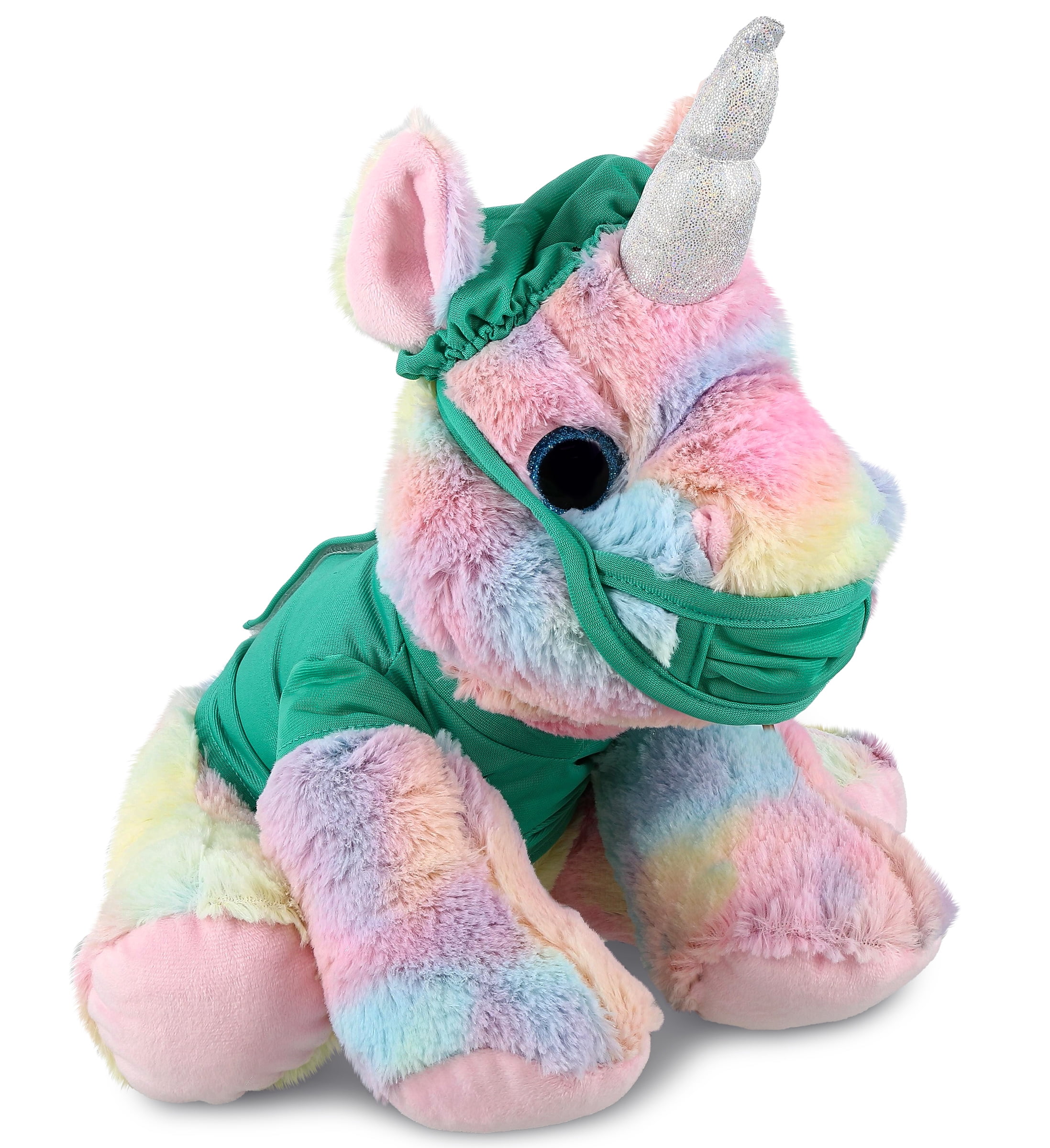 DolliBu Floppy Rainbow Unicorn Doctor Plush Toy - Super Soft Unicorn ...