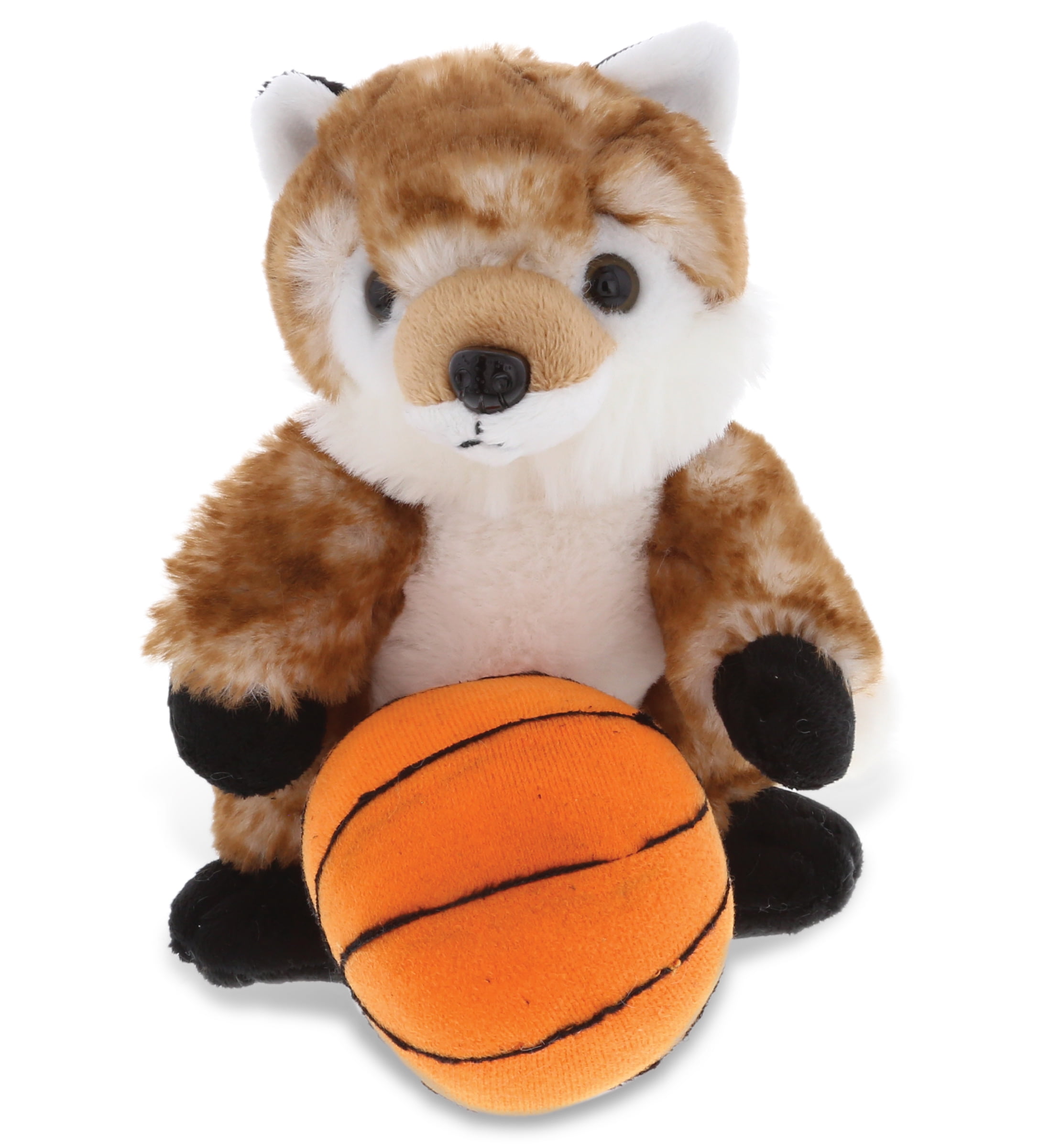 DolliBu Fox Stuffed Animal with Basketball Plush - Soft Plush Huggable ...