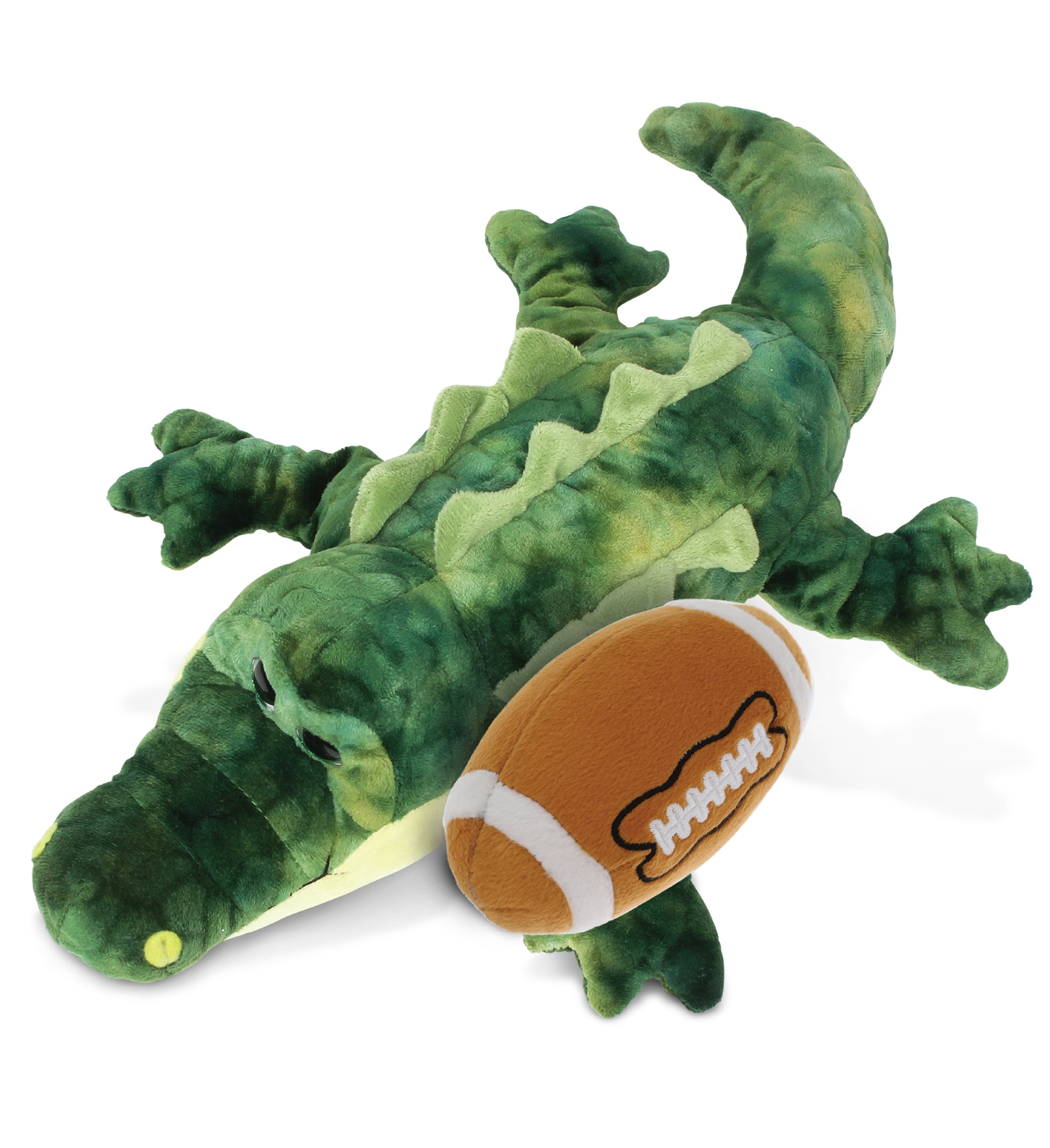 DolliBu Gator Stuffed Animal with Football Plush - Soft Huggable Gator ...