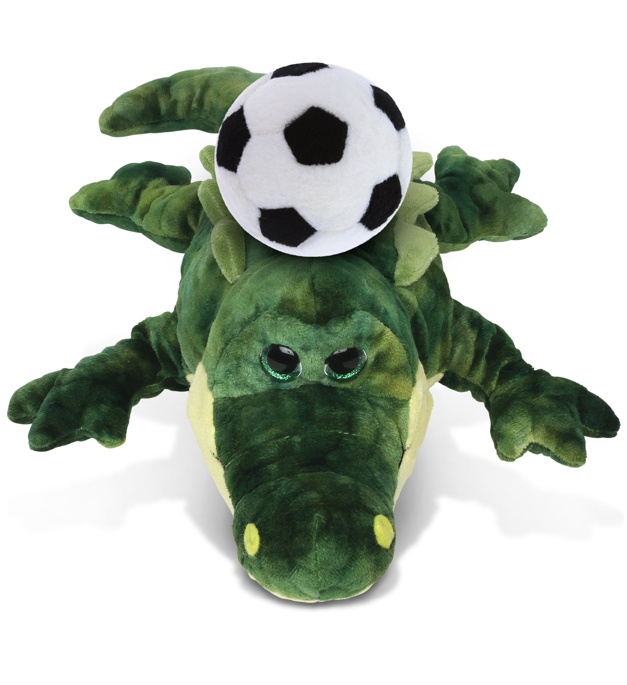 DolliBu Gator Stuffed Animal with Soccer Ball Plush - Soft Huggable ...