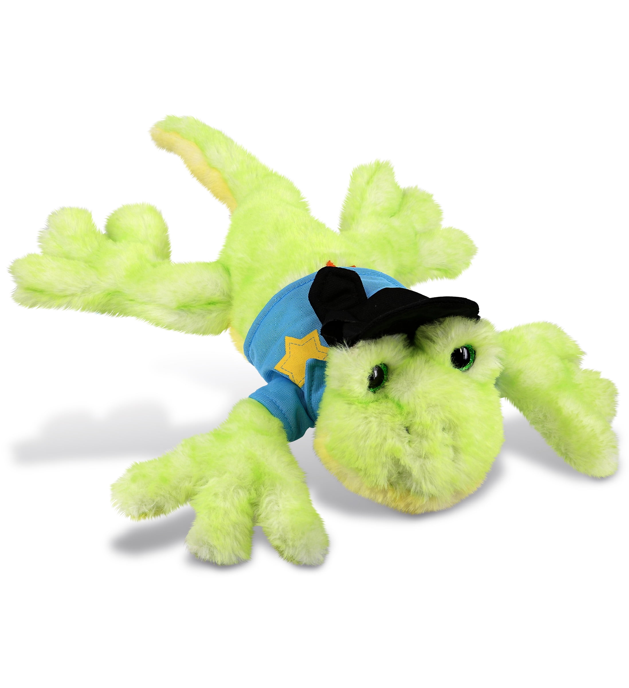 DolliBu Gecko Police Officer Plush Toy - Soft Gecko Cop Stuffed Animal ...