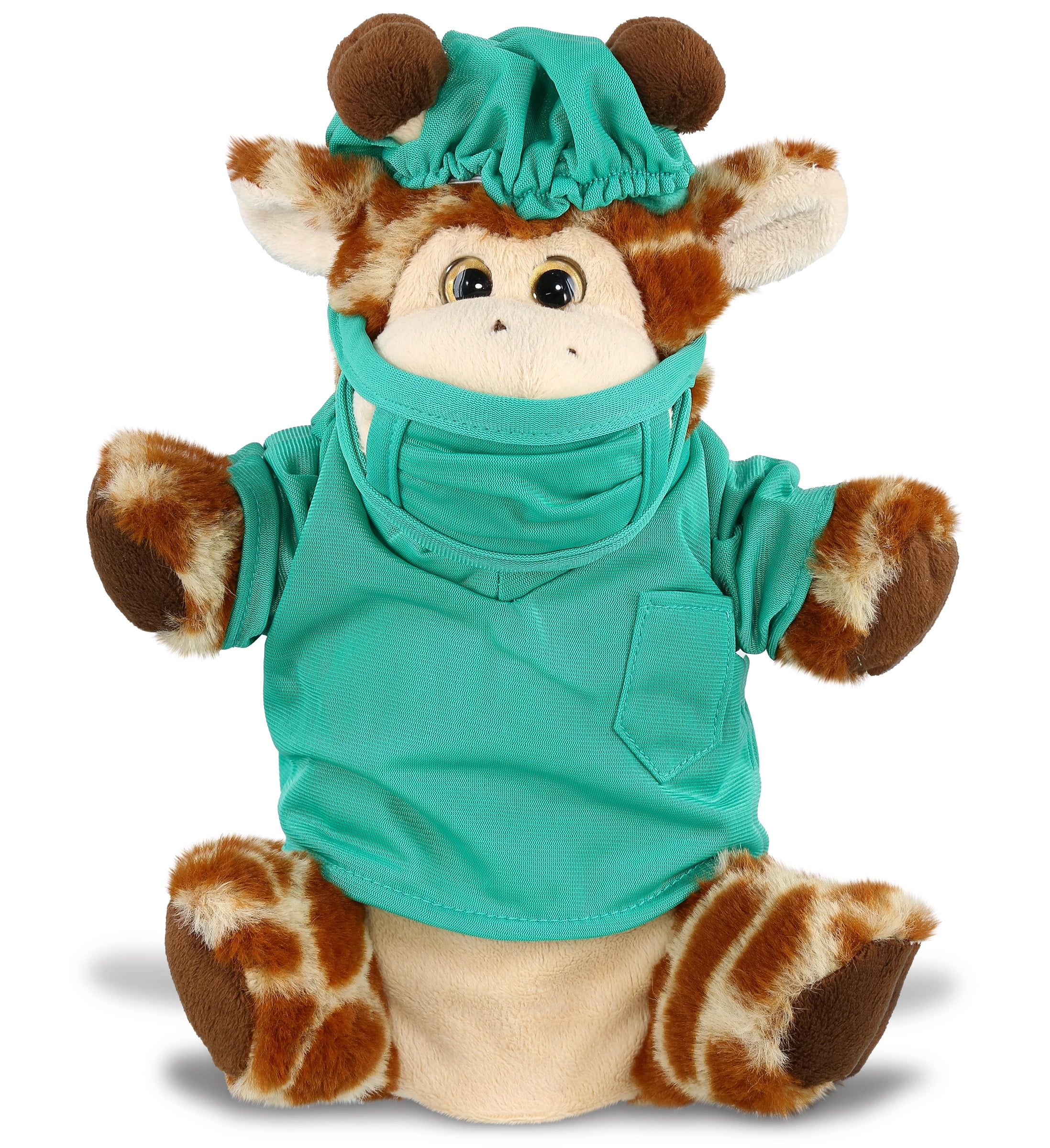 DolliBu Giraffe Doctor Plush Hand Puppet Toy - Super Soft Giraffe ...