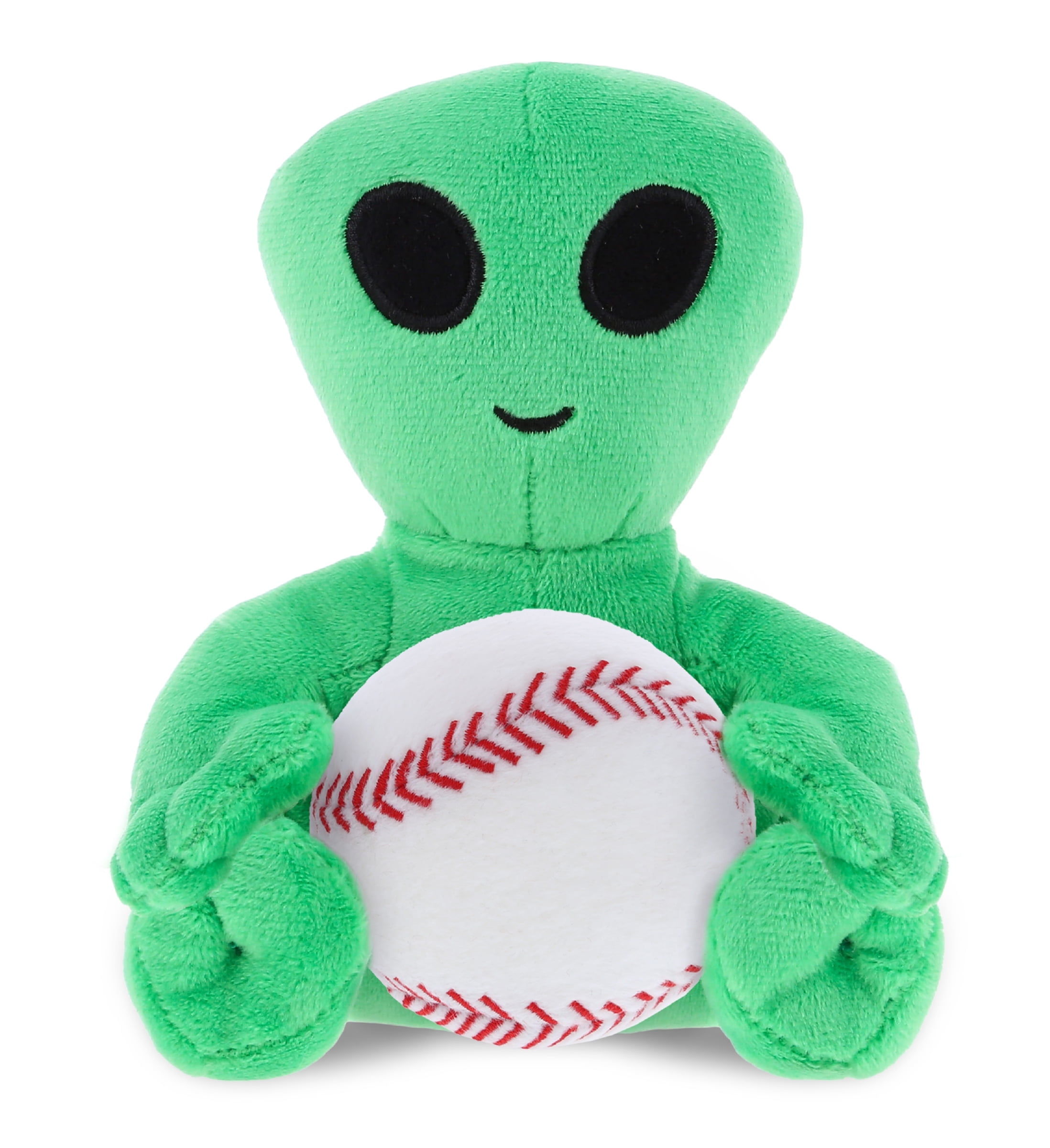 DolliBu Green Alien Stuffed Animal with Baseball Plush - Soft Huggable ...