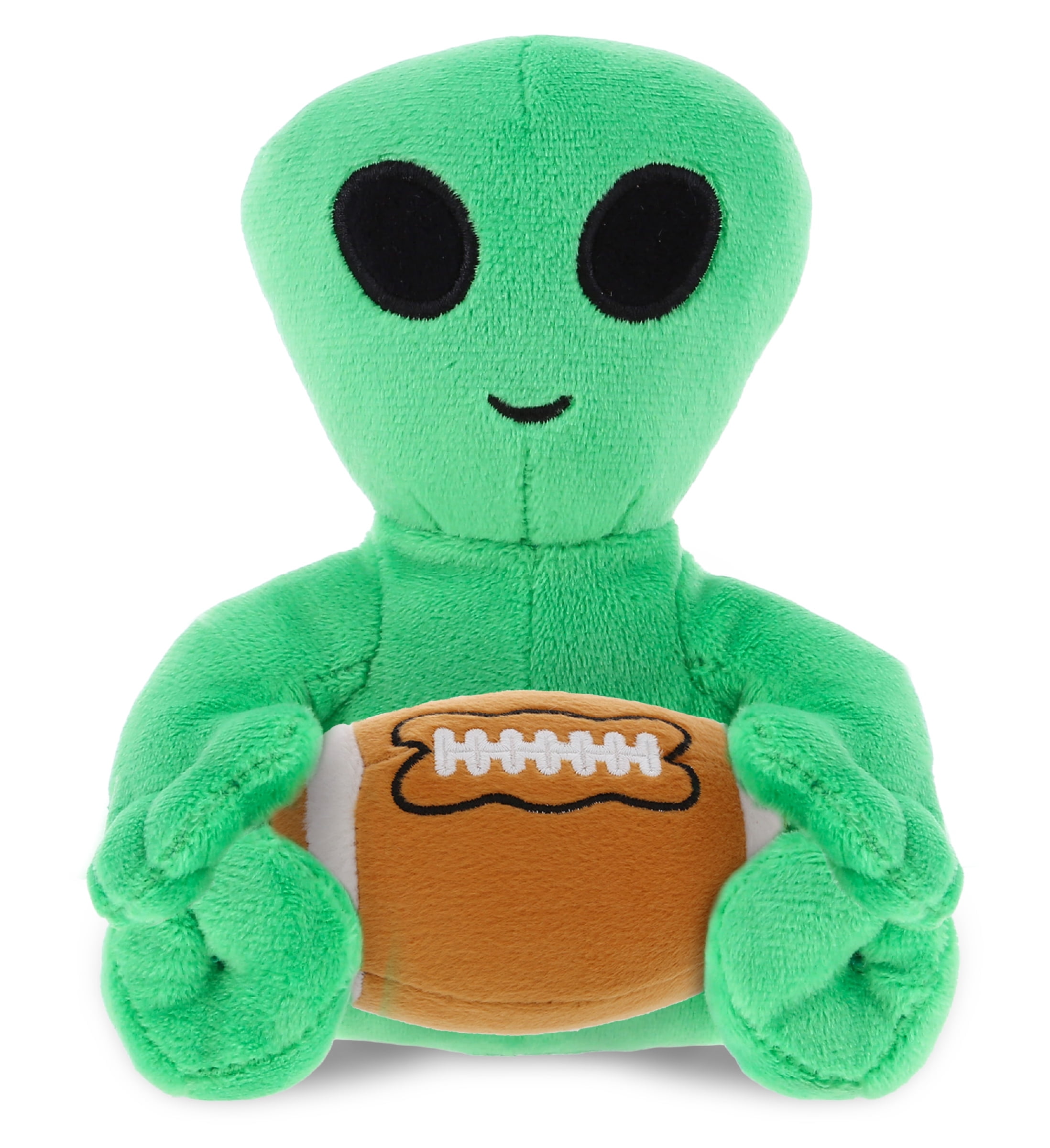 DolliBu Green Alien Stuffed Animal with Football Plush - Soft Huggable ...