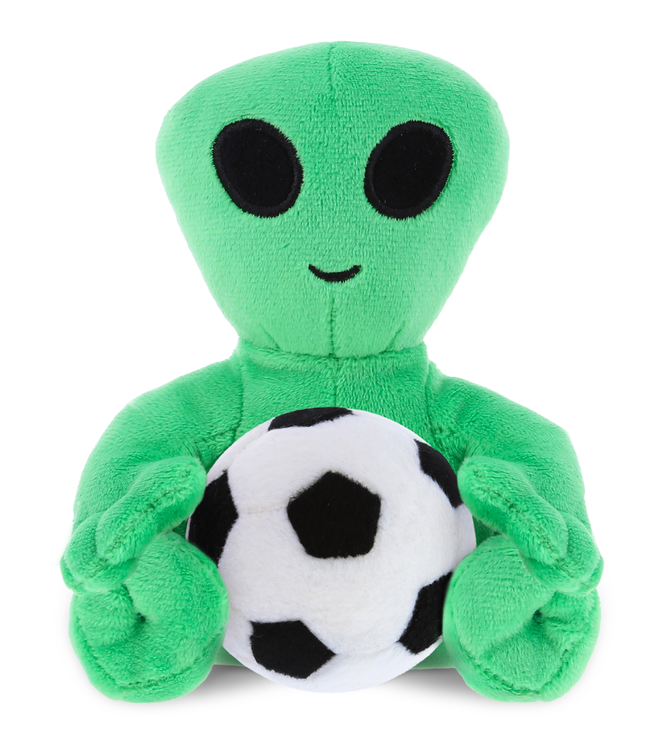 DolliBu Green Alien Stuffed Animal with Soccer Ball Plush - Soft ...